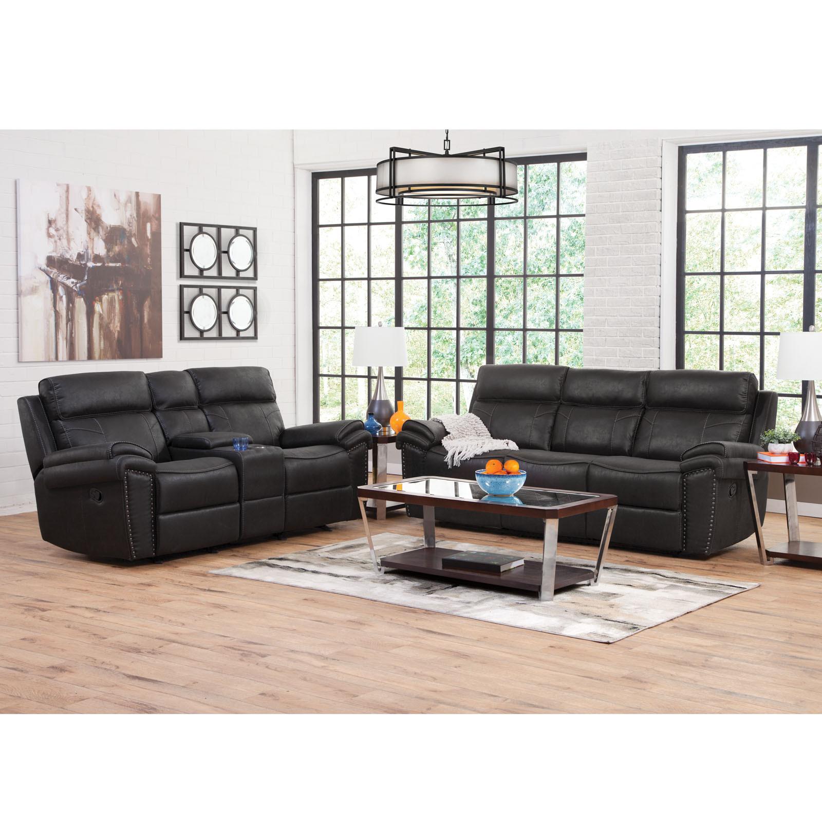 Rent to Own Amalfi Dublin Reclining Sofa, Gliding Reclining Loveseat ...