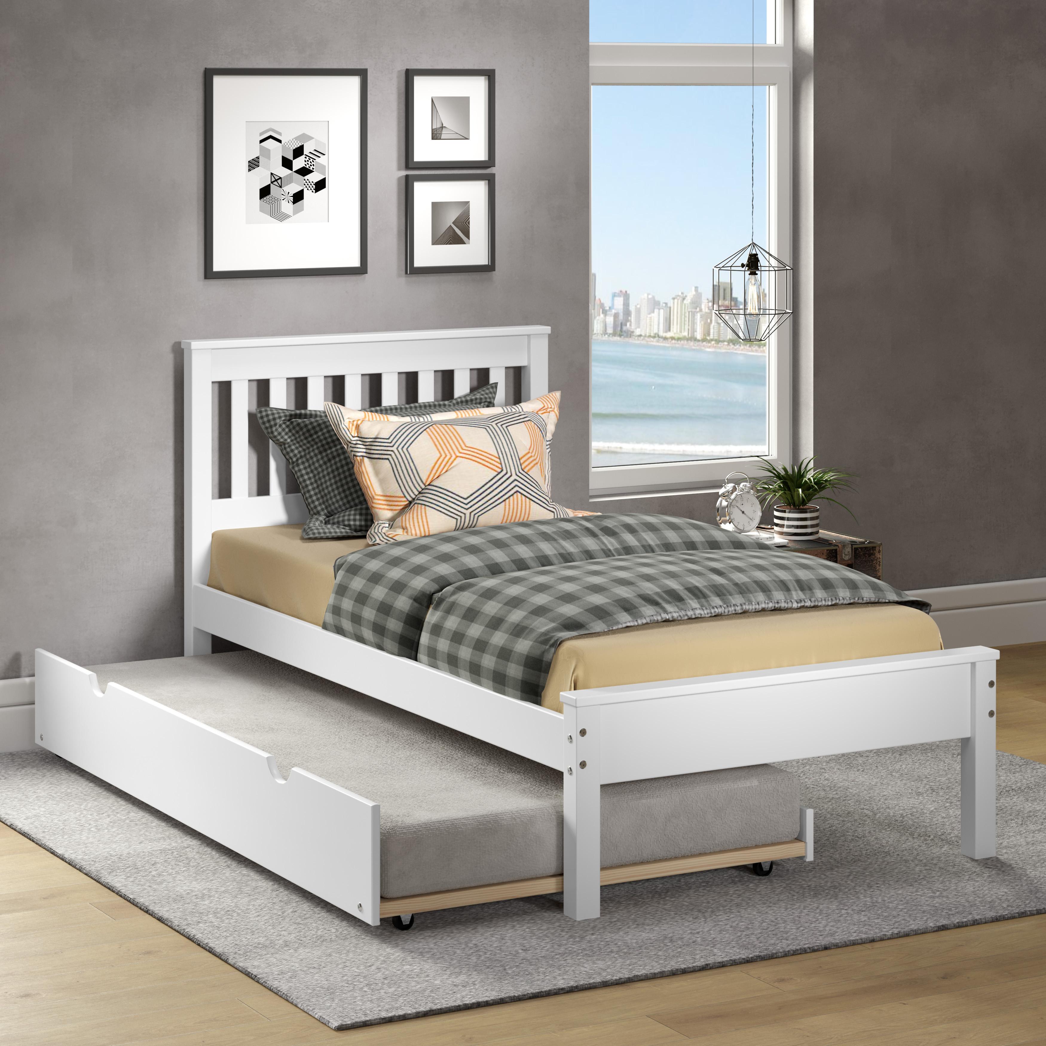 Rent to Own Donco Twin Bed White with Twin Trundle at Aaron's today!