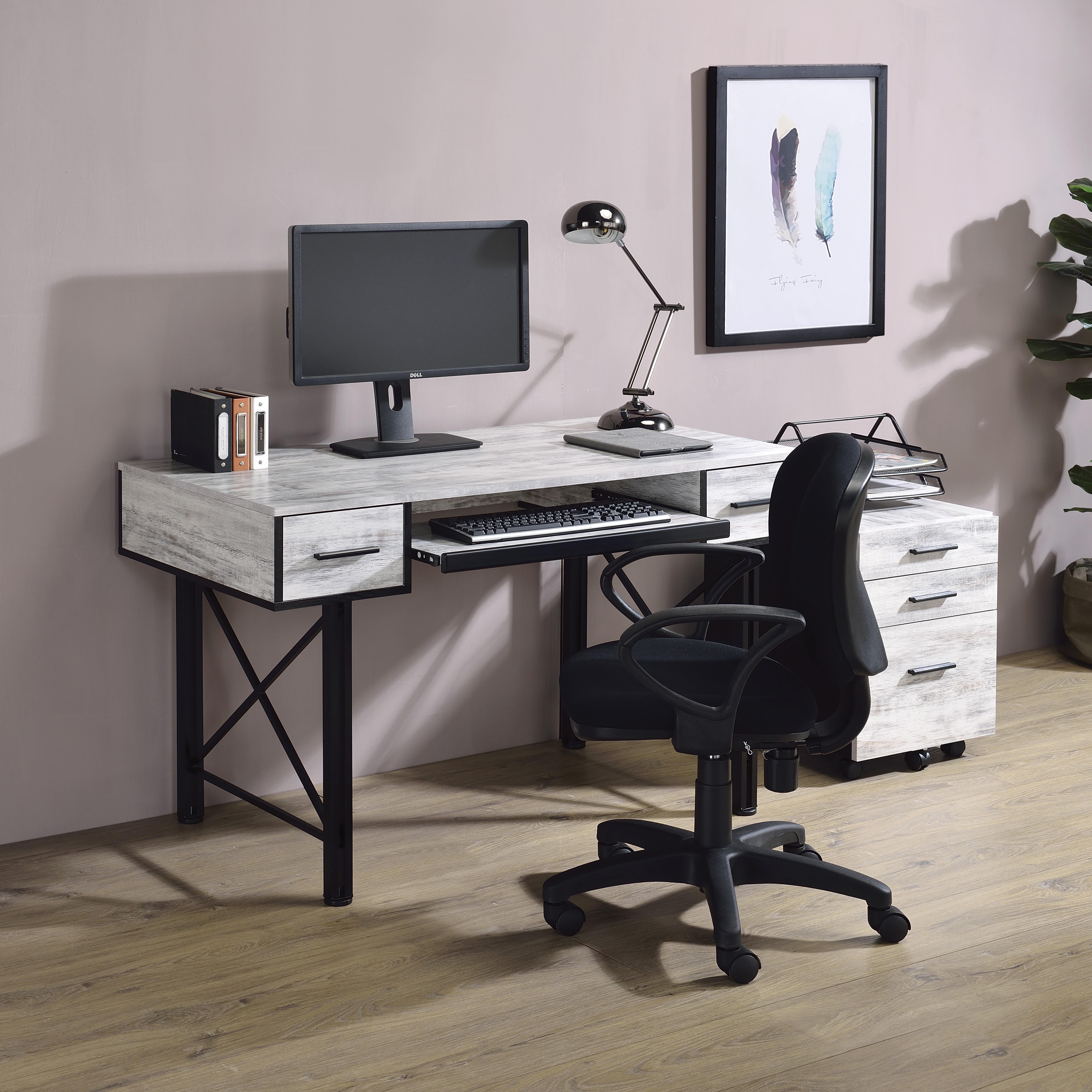 Rent to Own Acme Furniture Setta Desk - Antique White and Black at ...