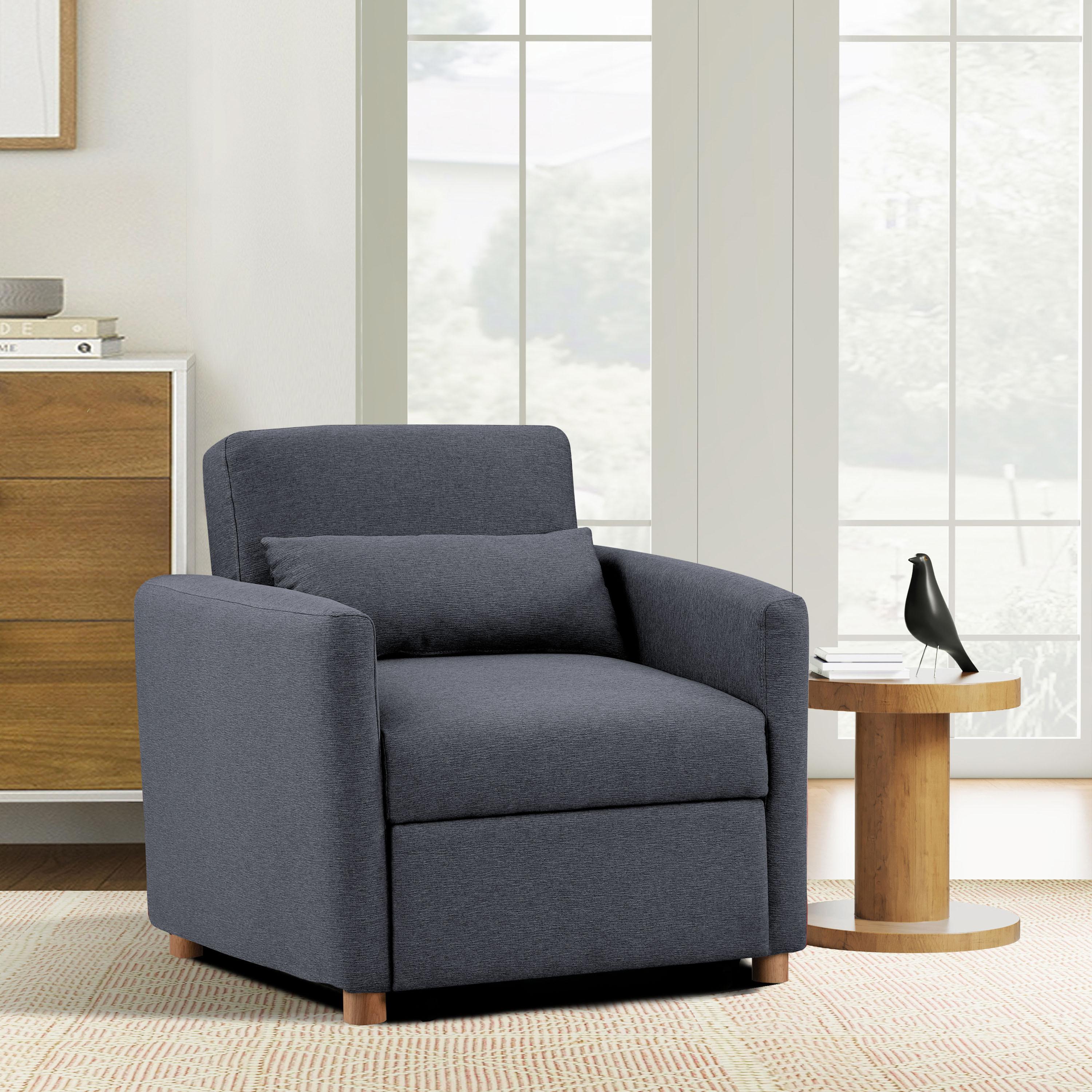 Rent to Own Serta Conley Convertible Chair - Gray Boucle at Aaron's today!