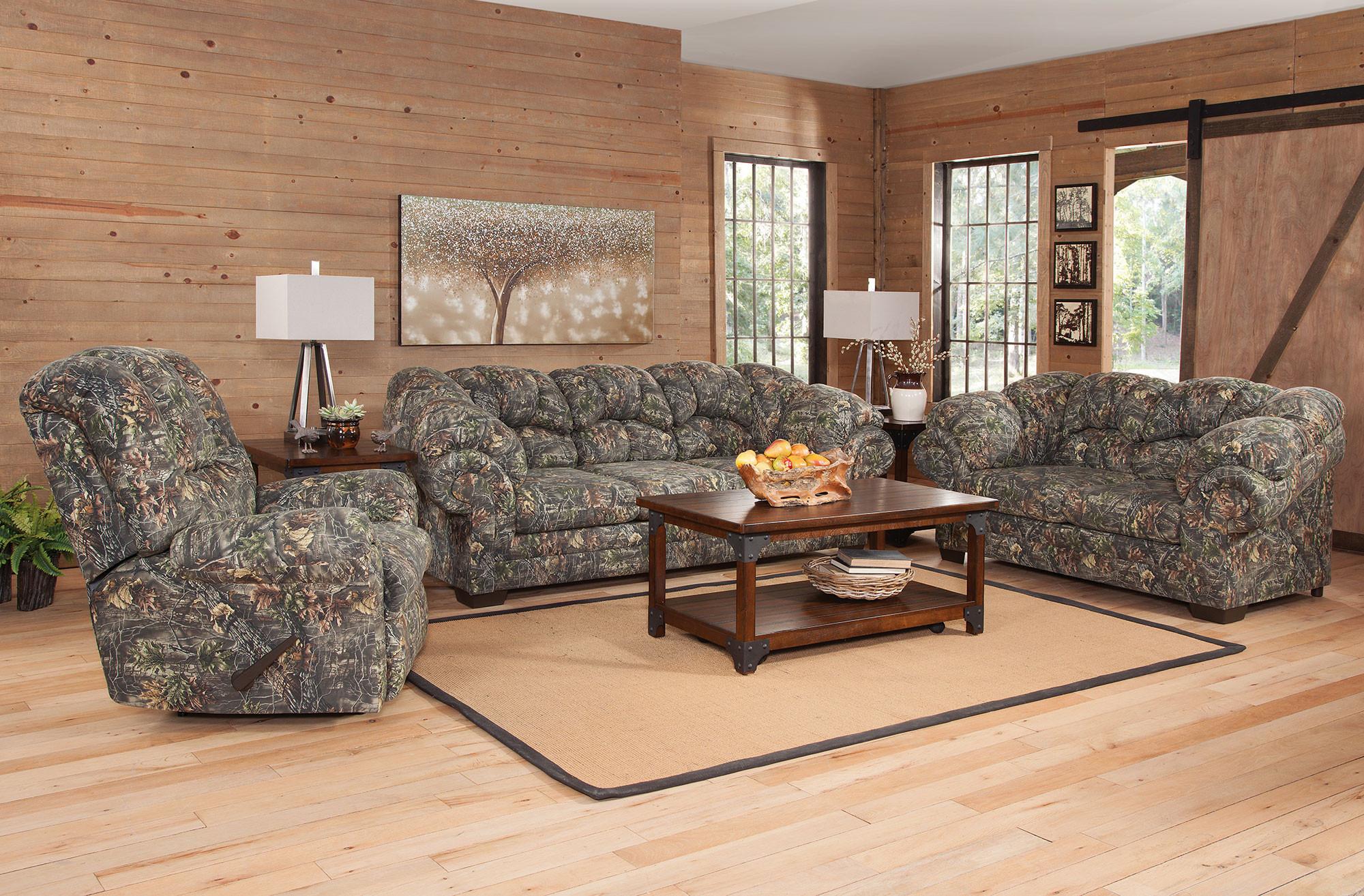 Rent to Own Woodhaven 3 - Piece Hunter Camouflage Sofa, Loveseat ...