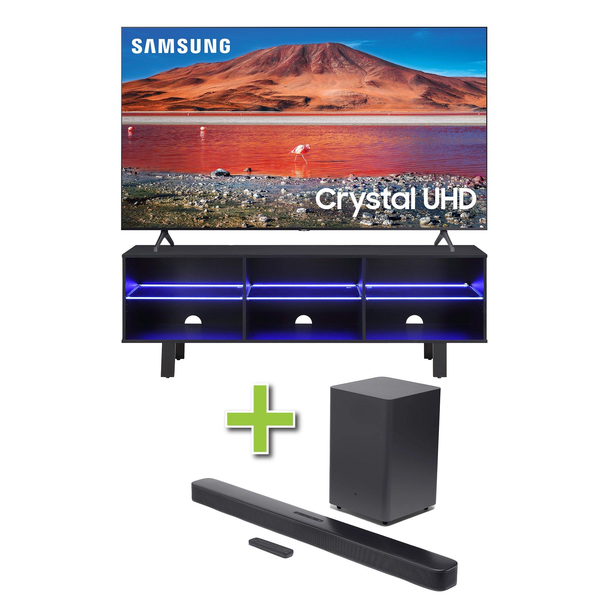 Rent to Own Samsung 65" Samsung TV w/ Soundbar & TV Stand at Aaron's today!