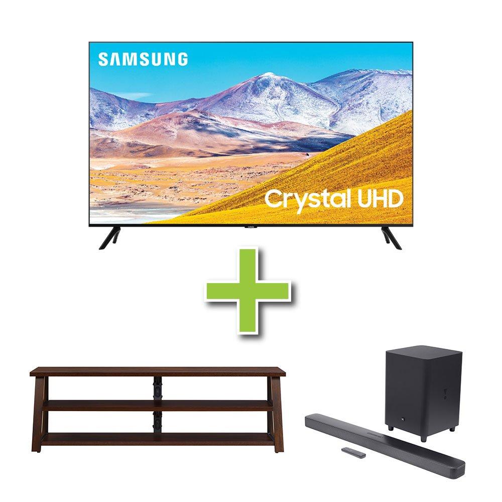 Rent to Own Samsung 75" Samsung TV w/ Soundbar & TV Stand at Aaron's today!