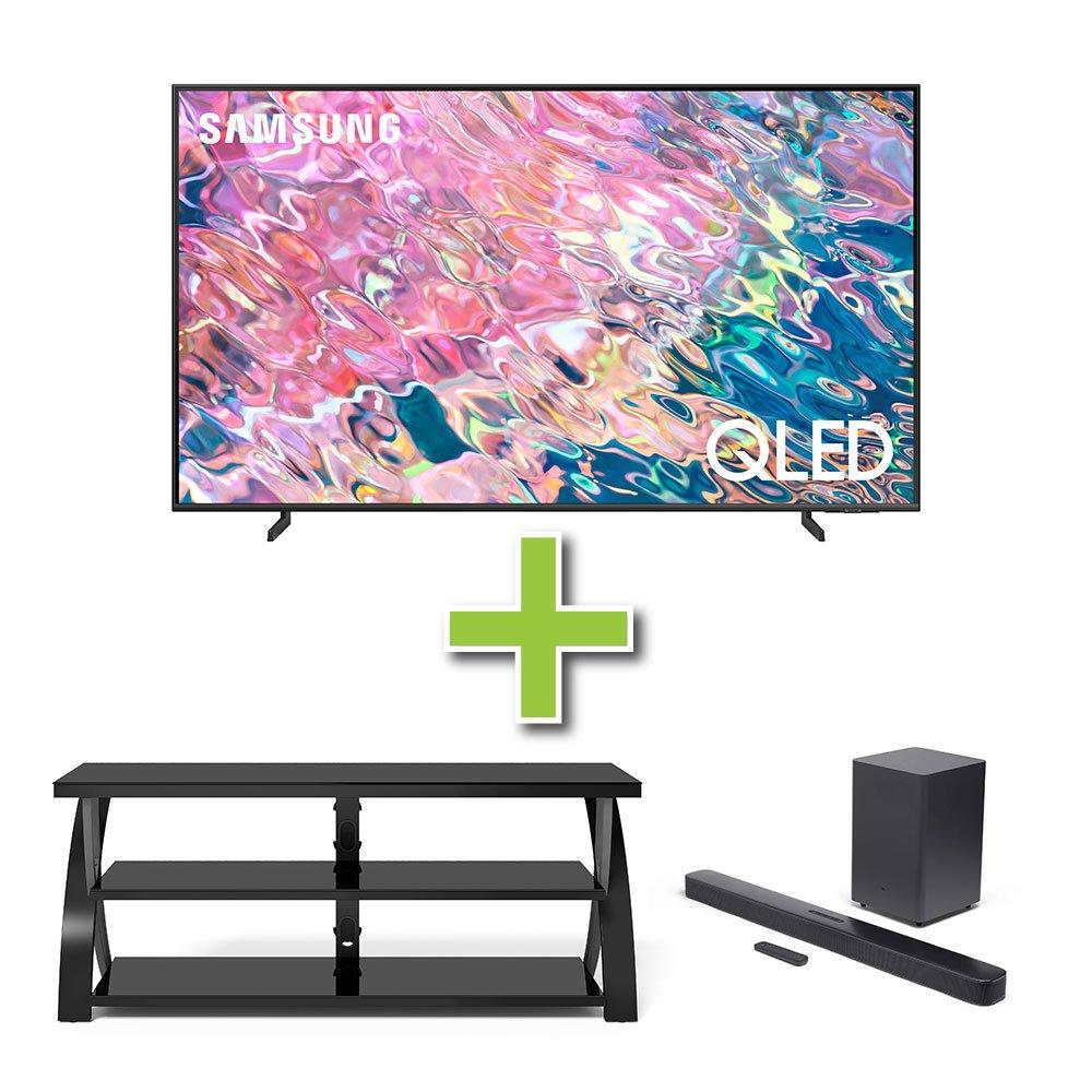 Rent to Own Samsung 55" Samsung QLED SamsungTV w/ Soundbar & TV Stand ...