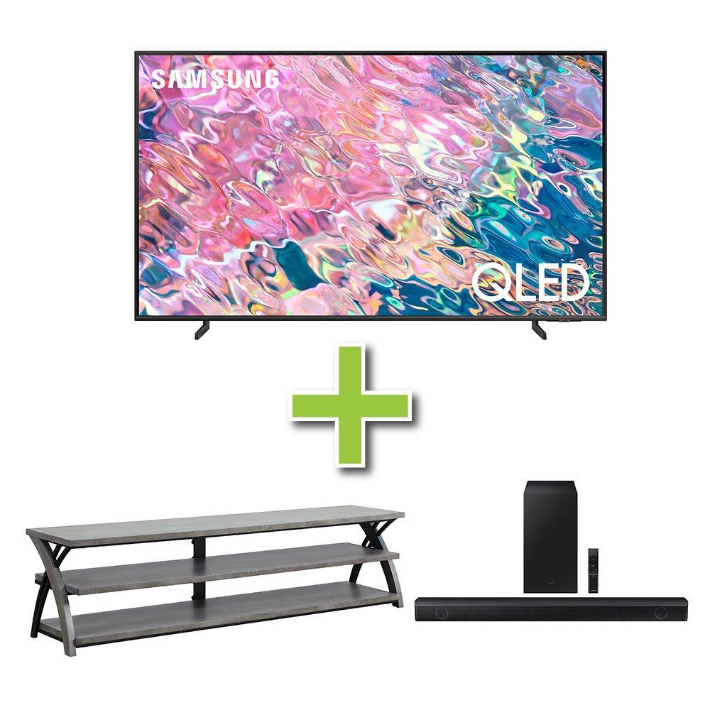 Rent to Own Samsung 75" Samsung QLED SamsungTV w/ Soundbar & TV Stand ...