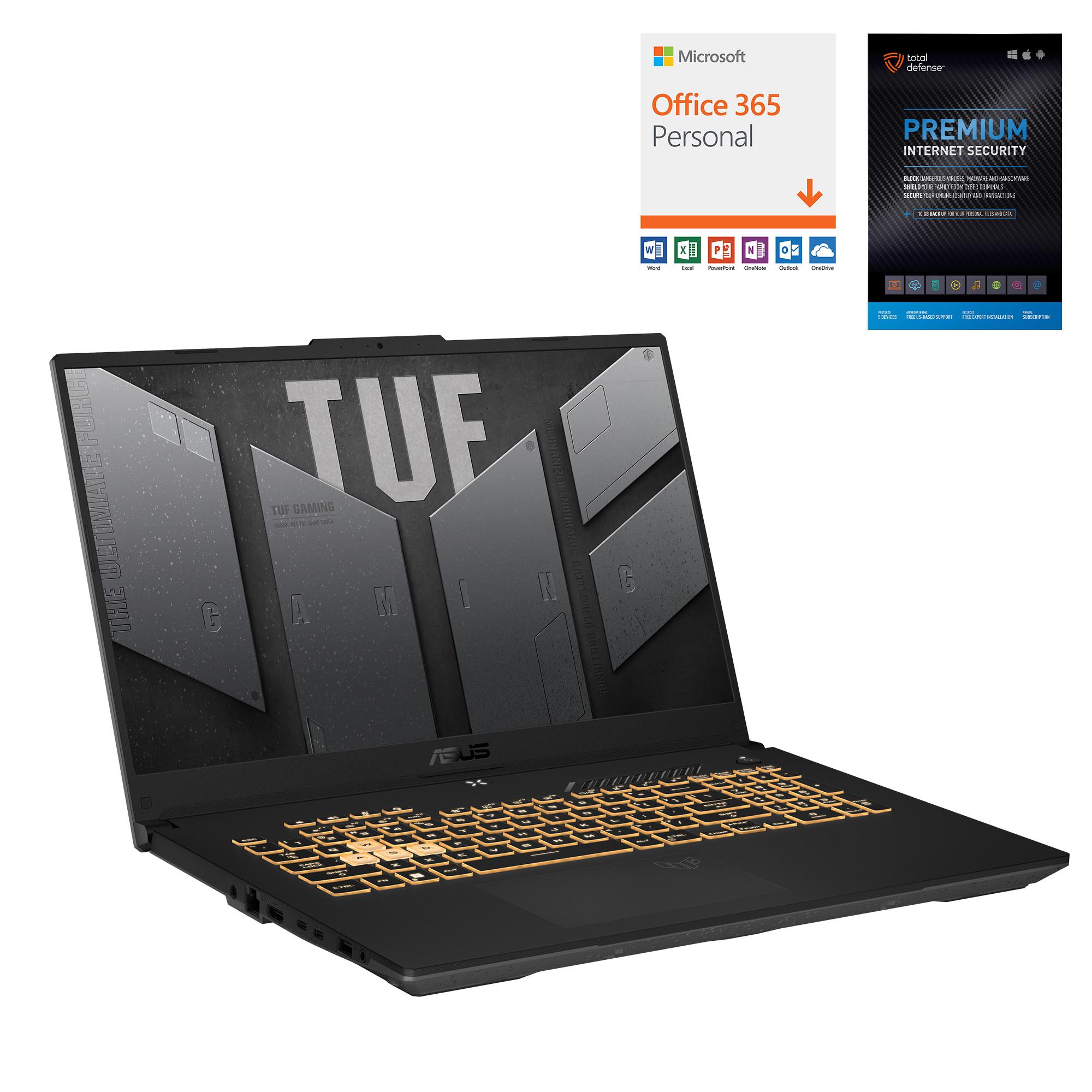 Rent to Own Asus 17" Gaming Laptop w/ Total Defense & Microsoft Office ...