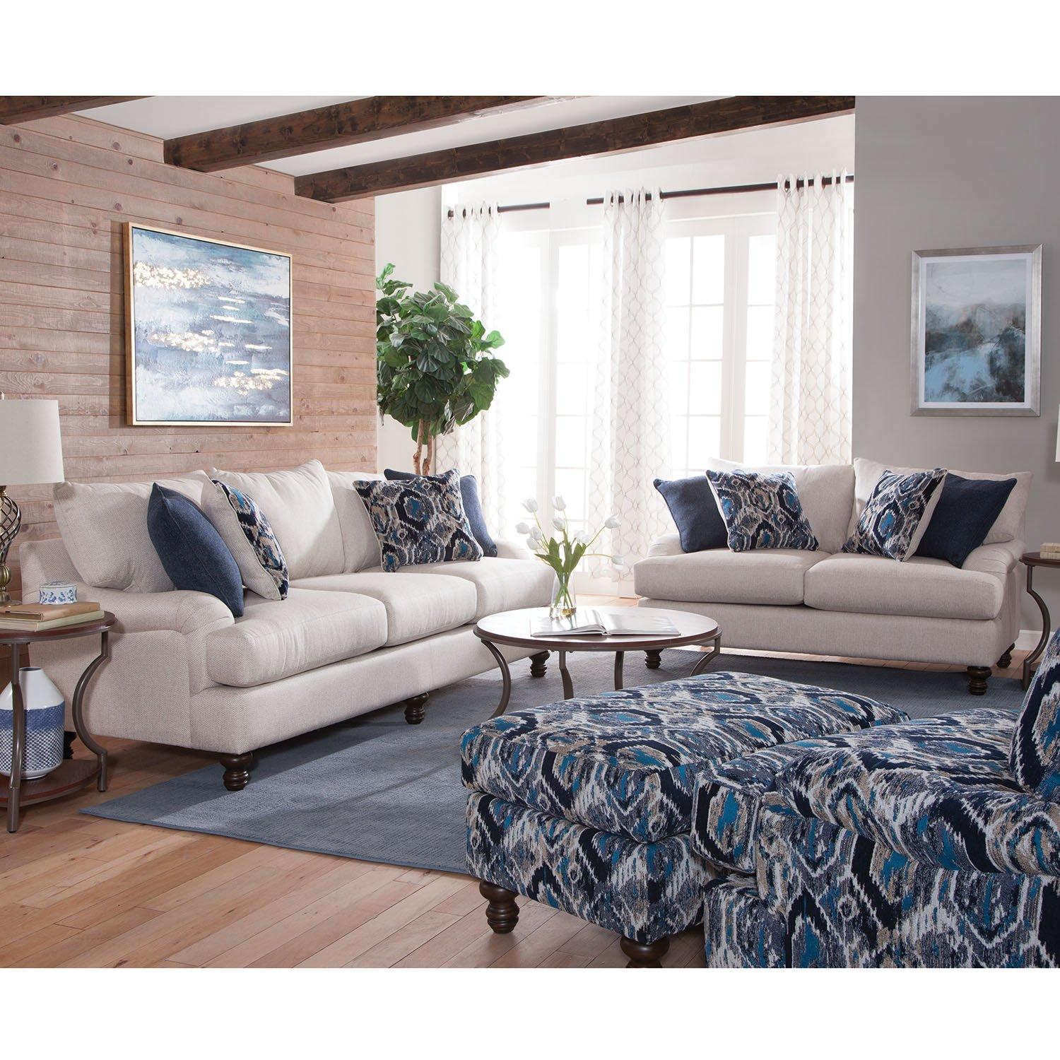 Rent to Own Woodhaven 4-Piece Countess Sofa, Loveseat, Chair & Ottoman ...
