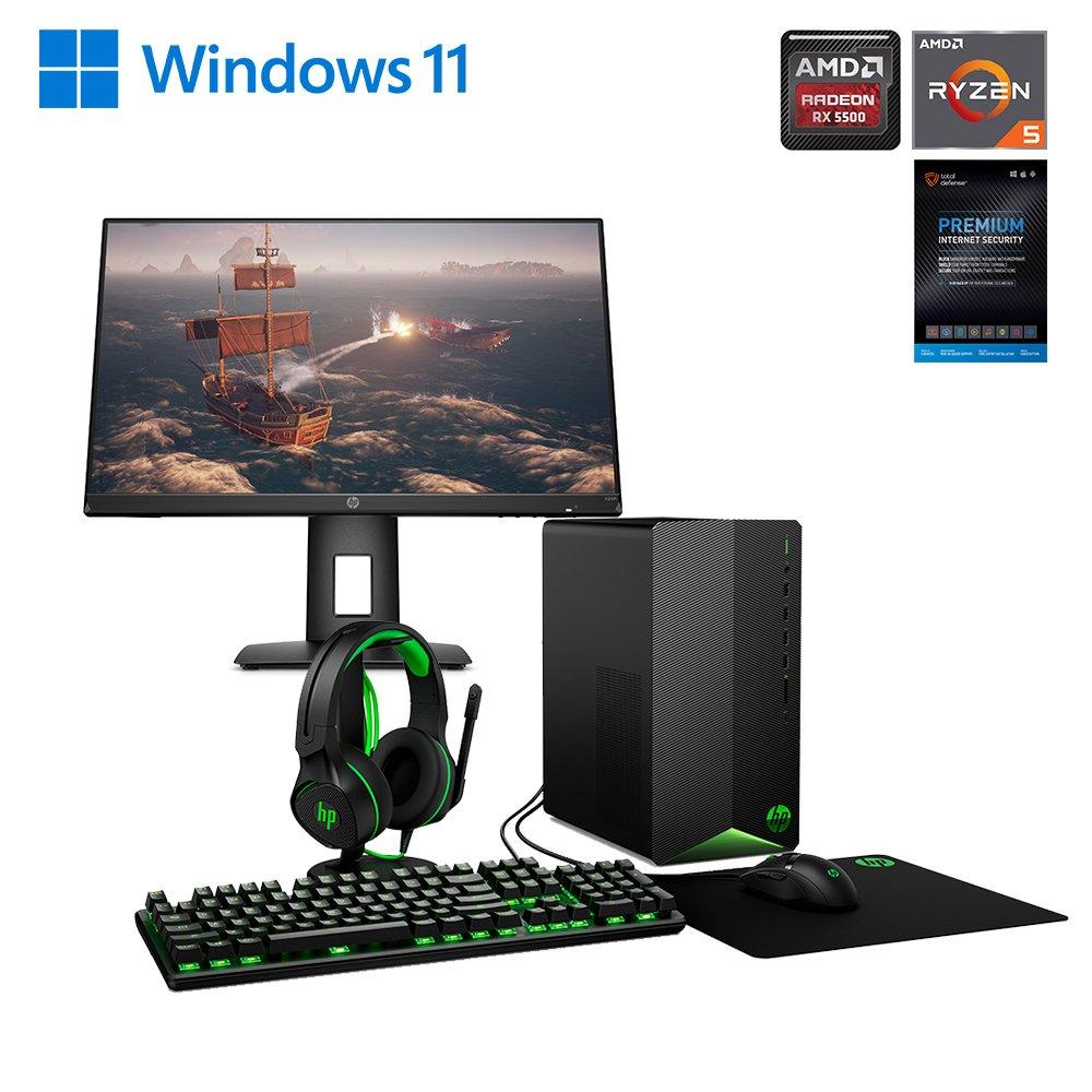 Rent to Own HP HP Gaming Desktop w/ AMD Ryzen™ 5 CPU 24" Gaming Monitor ...