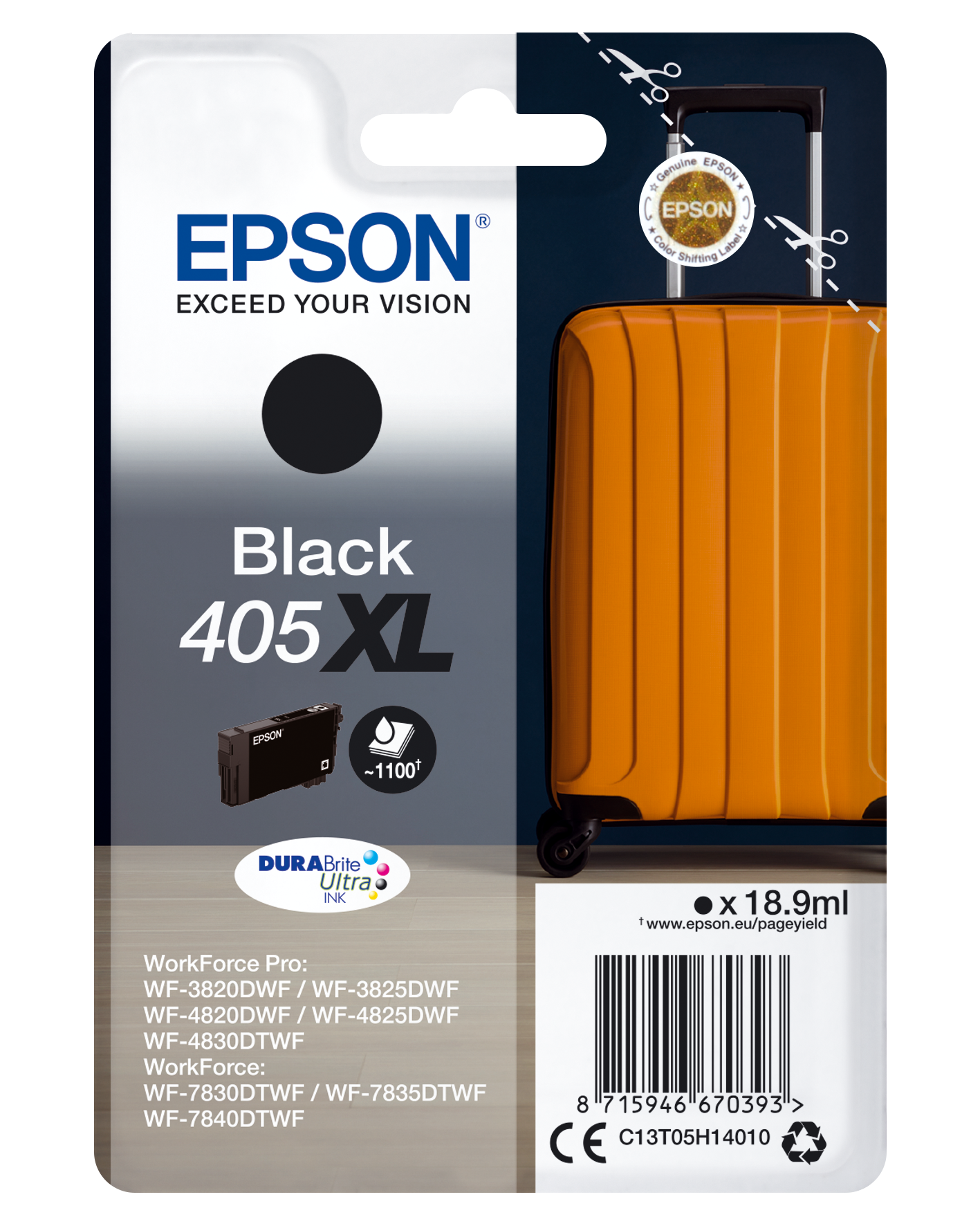 Epson DURABrite Ultra 405 Suitcase Individual Genuine Inks | Ink ...
