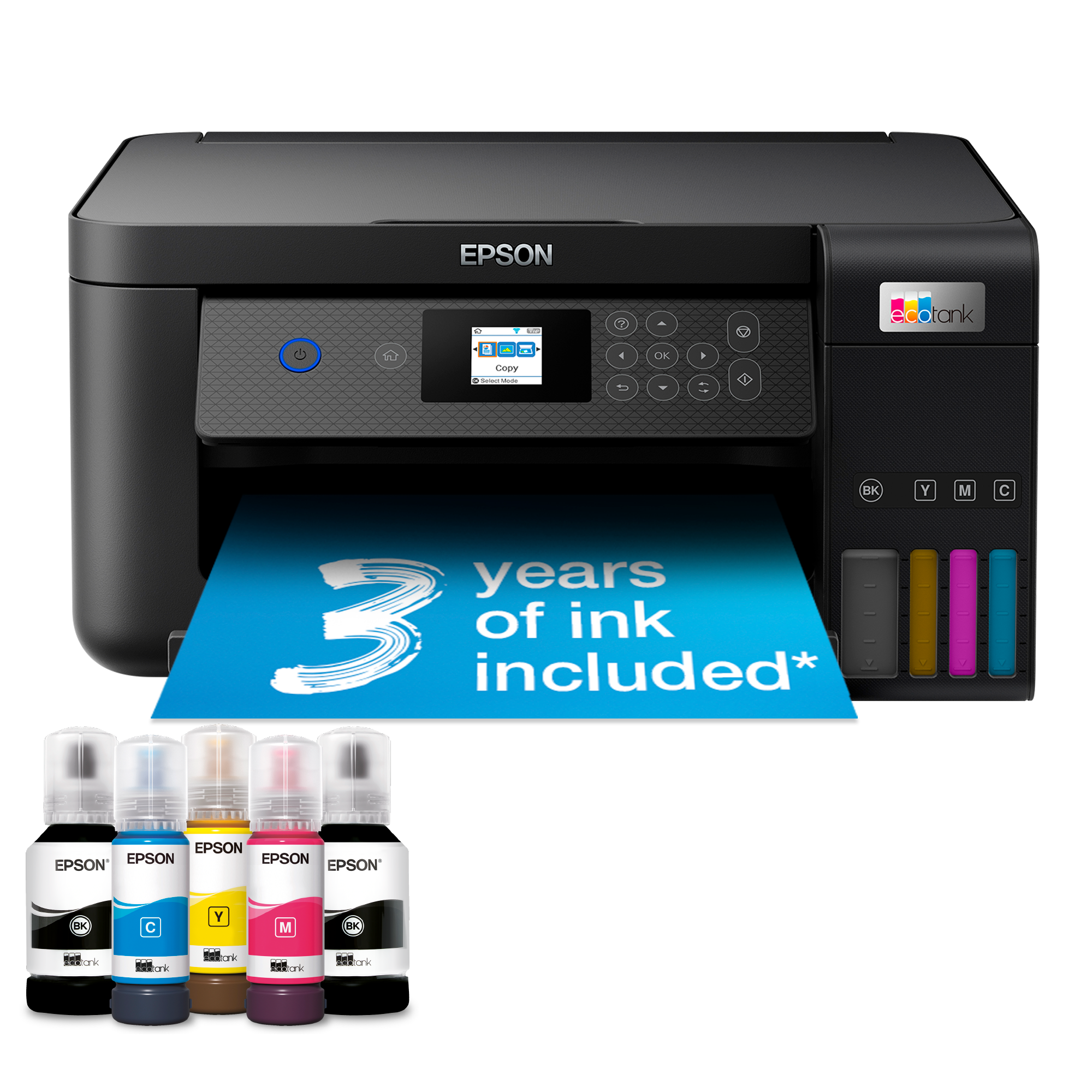 EcoTank ET-2850 A4 Multifunction Wi-Fi Ink Tank Printer, With Up To 3 ...