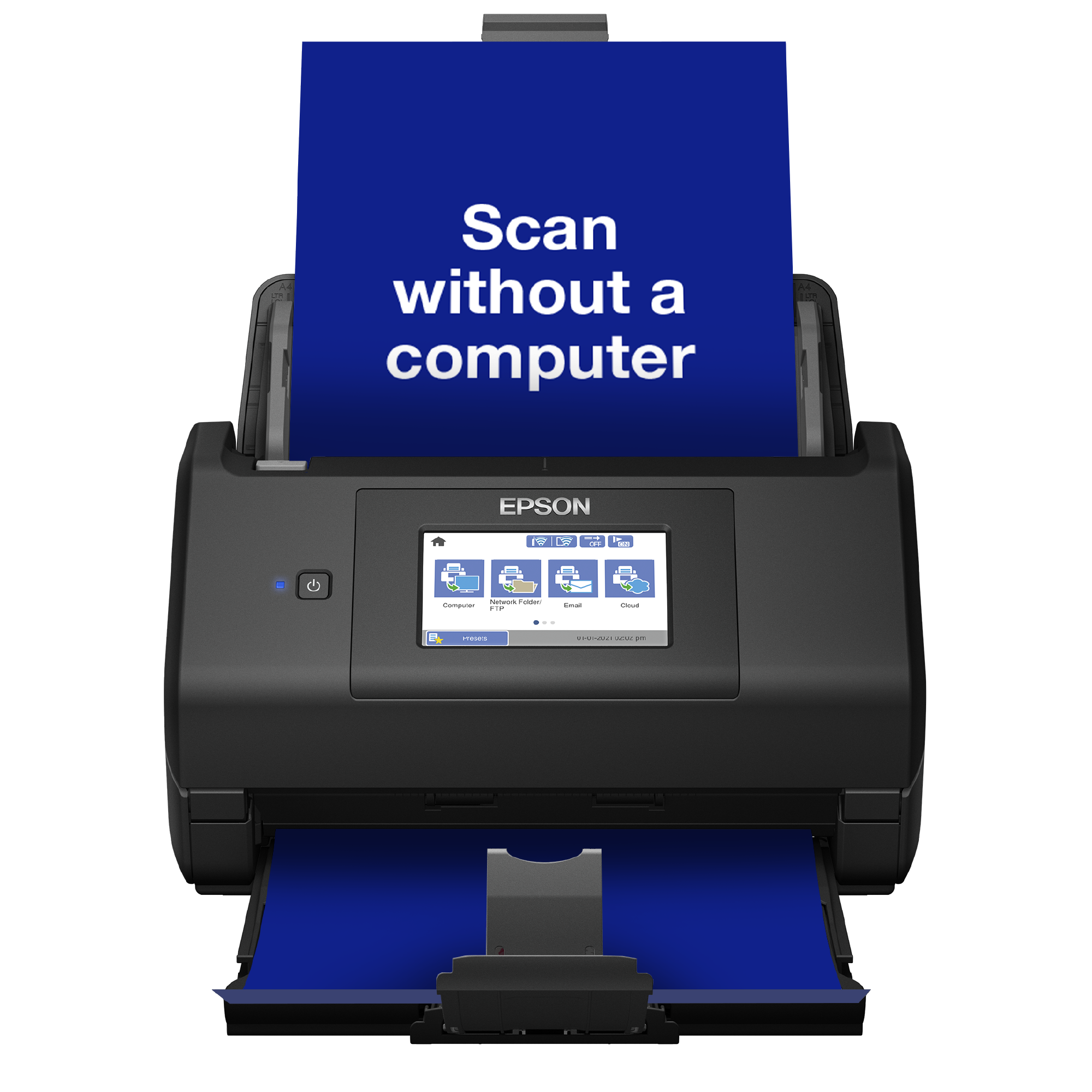 WorkForce ES-580W A4 auto-duplex scanner with Wi-Fi and easy-to-use ...