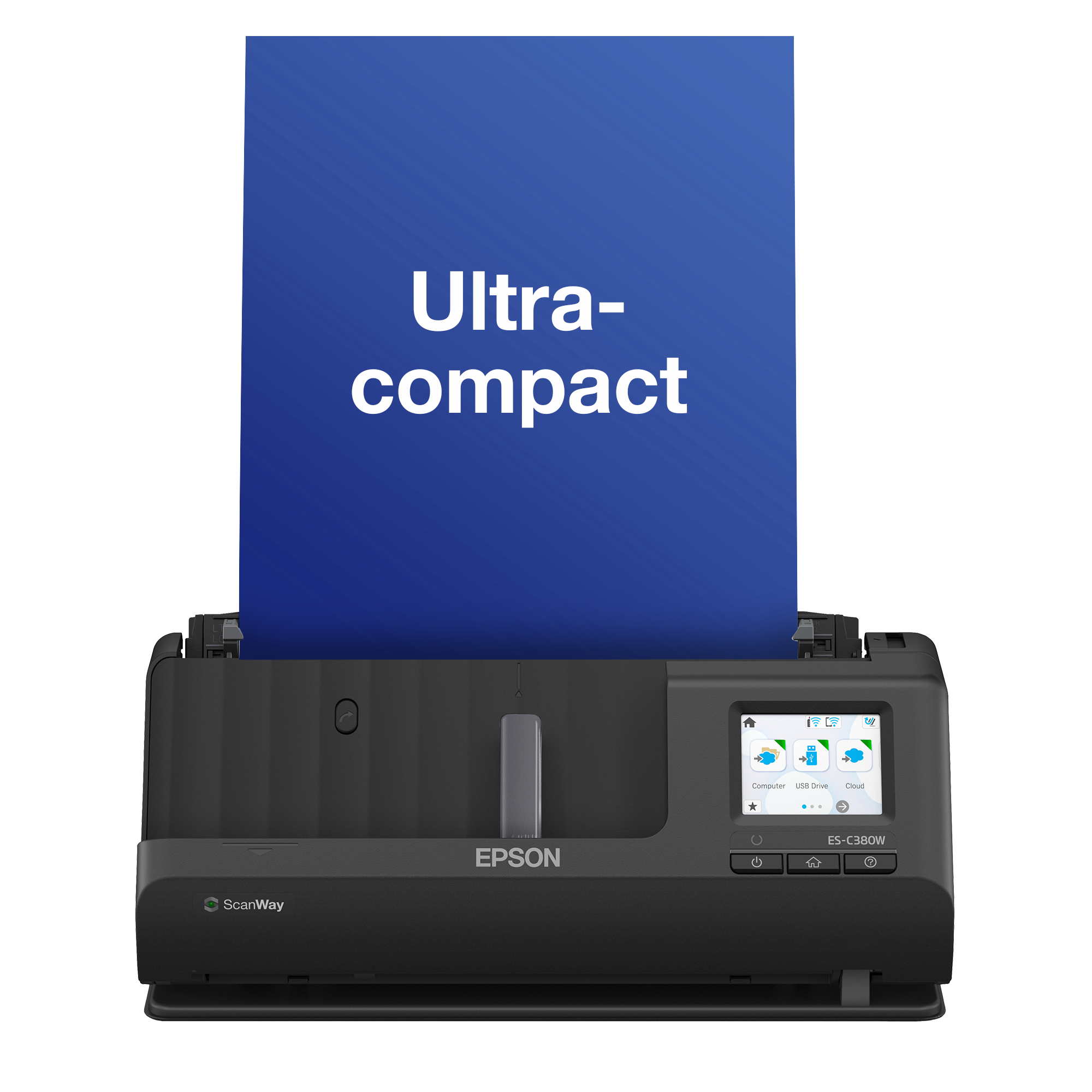 ES-C380W compacte A4-documentscanner met Wi-Fi-connectiviteit en U-traject | Zakelijke scanners ...