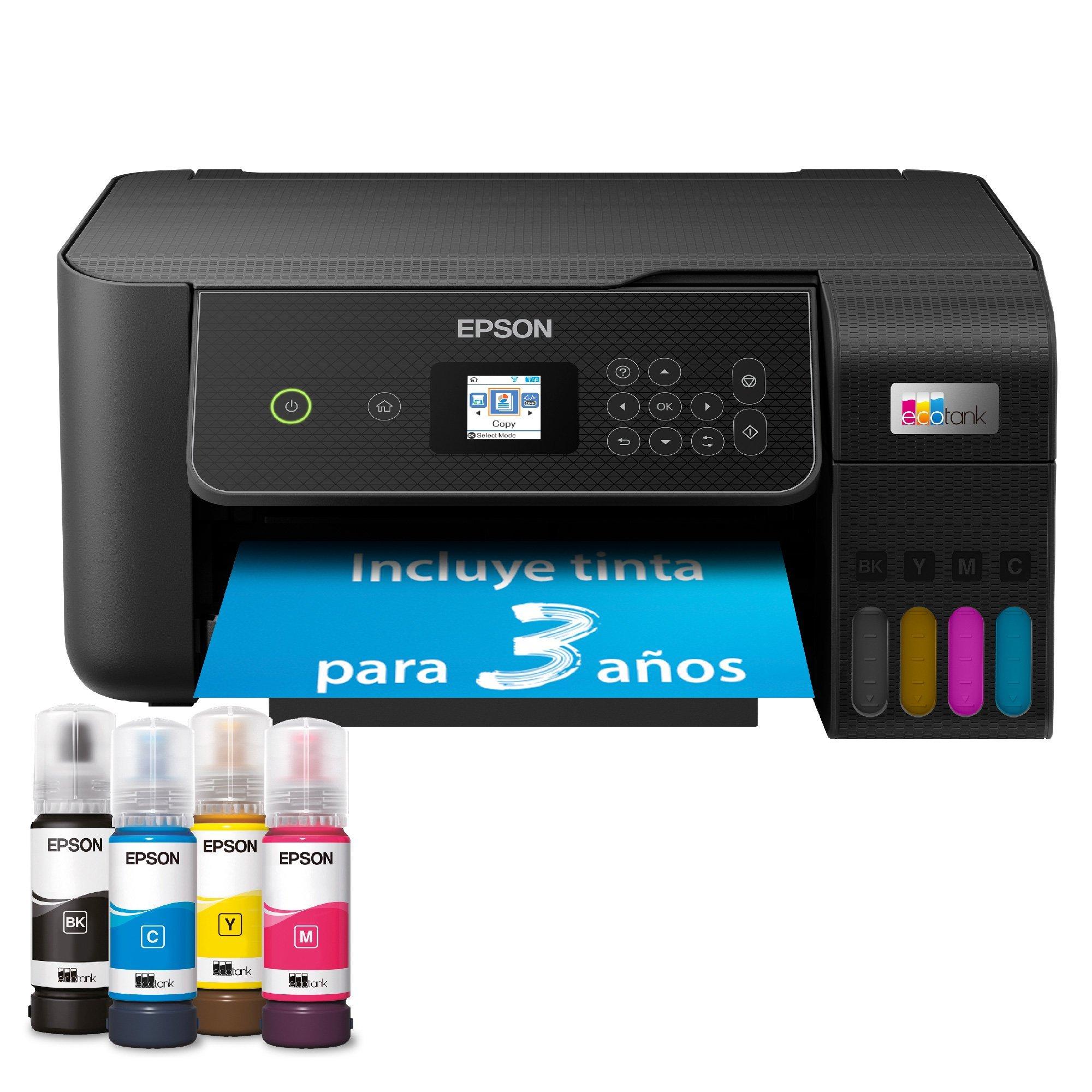 Impresora multifunción EcoTank ET-2870 A4 con depósito de tinta, conexión Wi-Fi y hasta 3 años ...