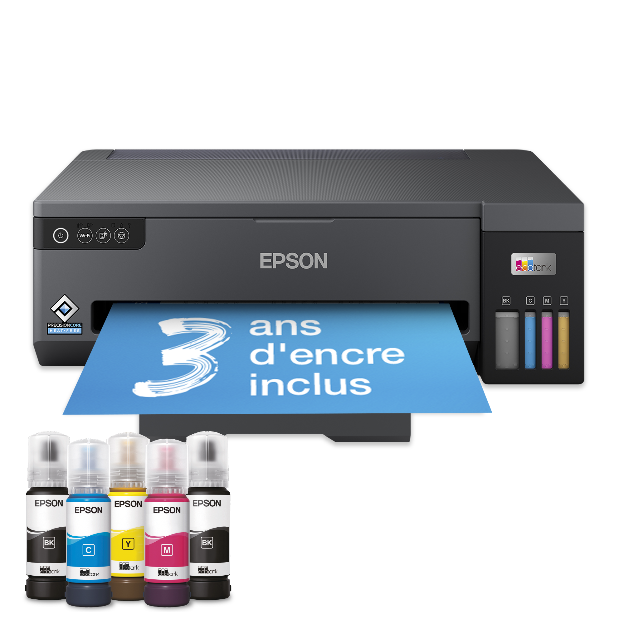 Imprimante A3 Wi-Fi EcoTank ET-14100 équipée de réservoirs d’encre ...