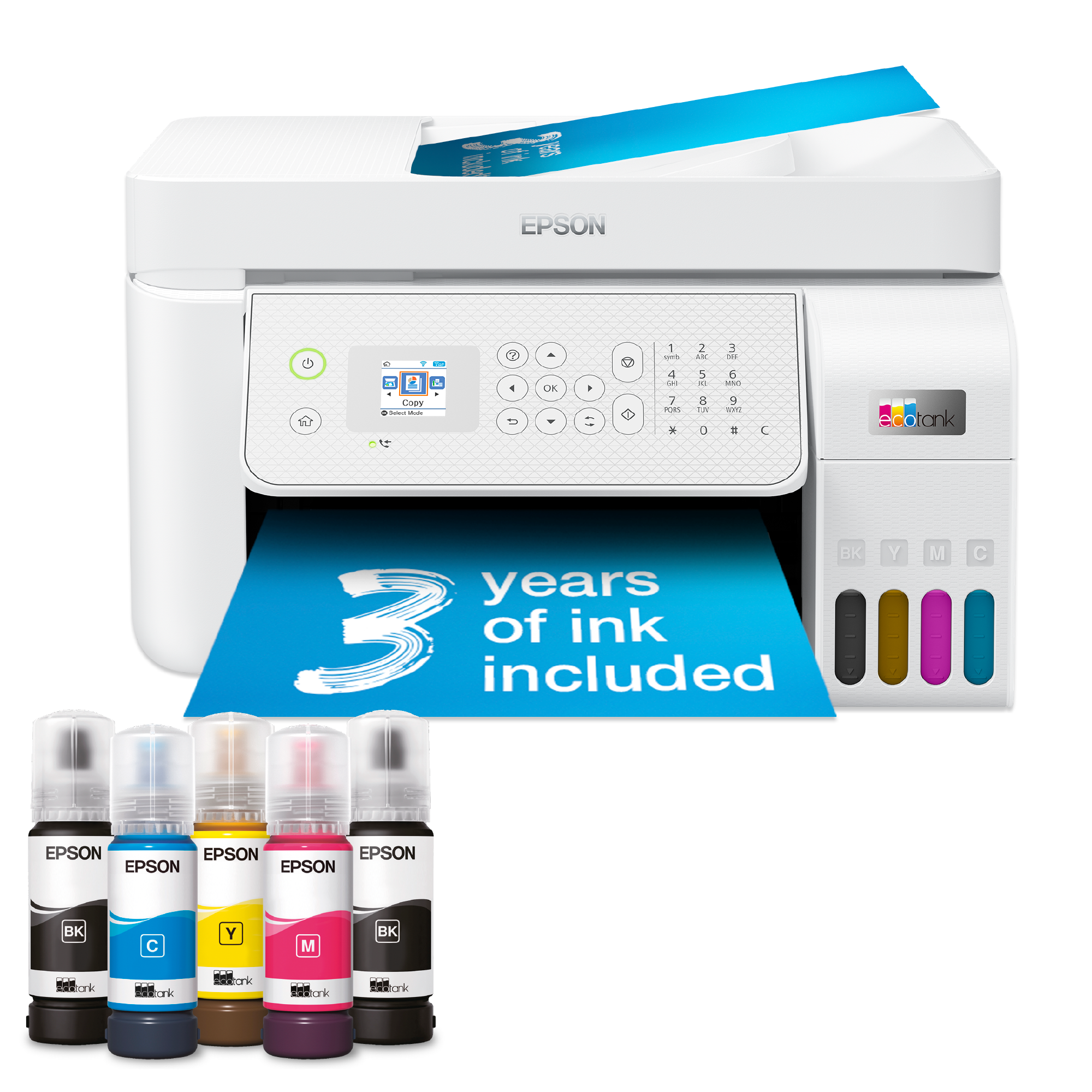 EcoTank L5316 Multifunction Wi-Fi Ink Tank A4 Printer, With Up To 3 ...