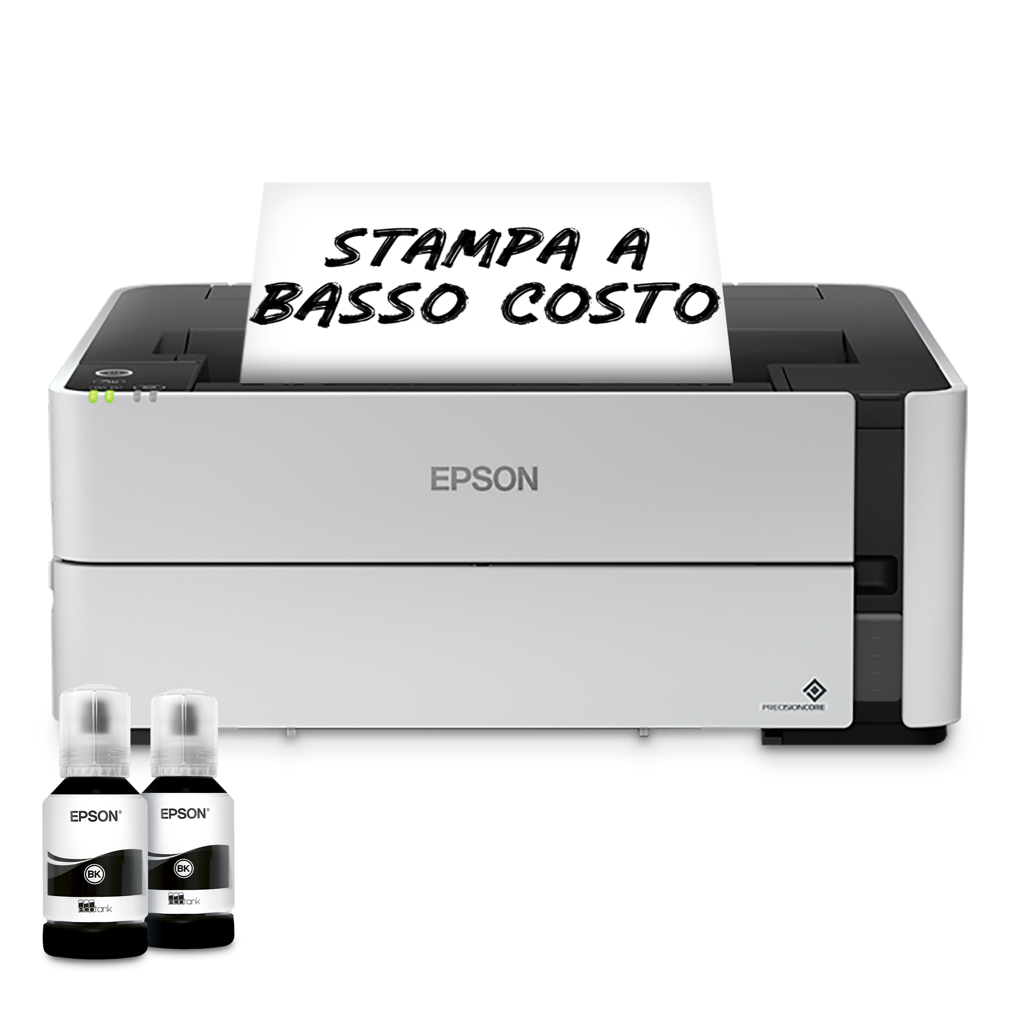 Stampante con serbatoio di inchiostro Wi-Fi A4 monocromatica EcoTank ET ...