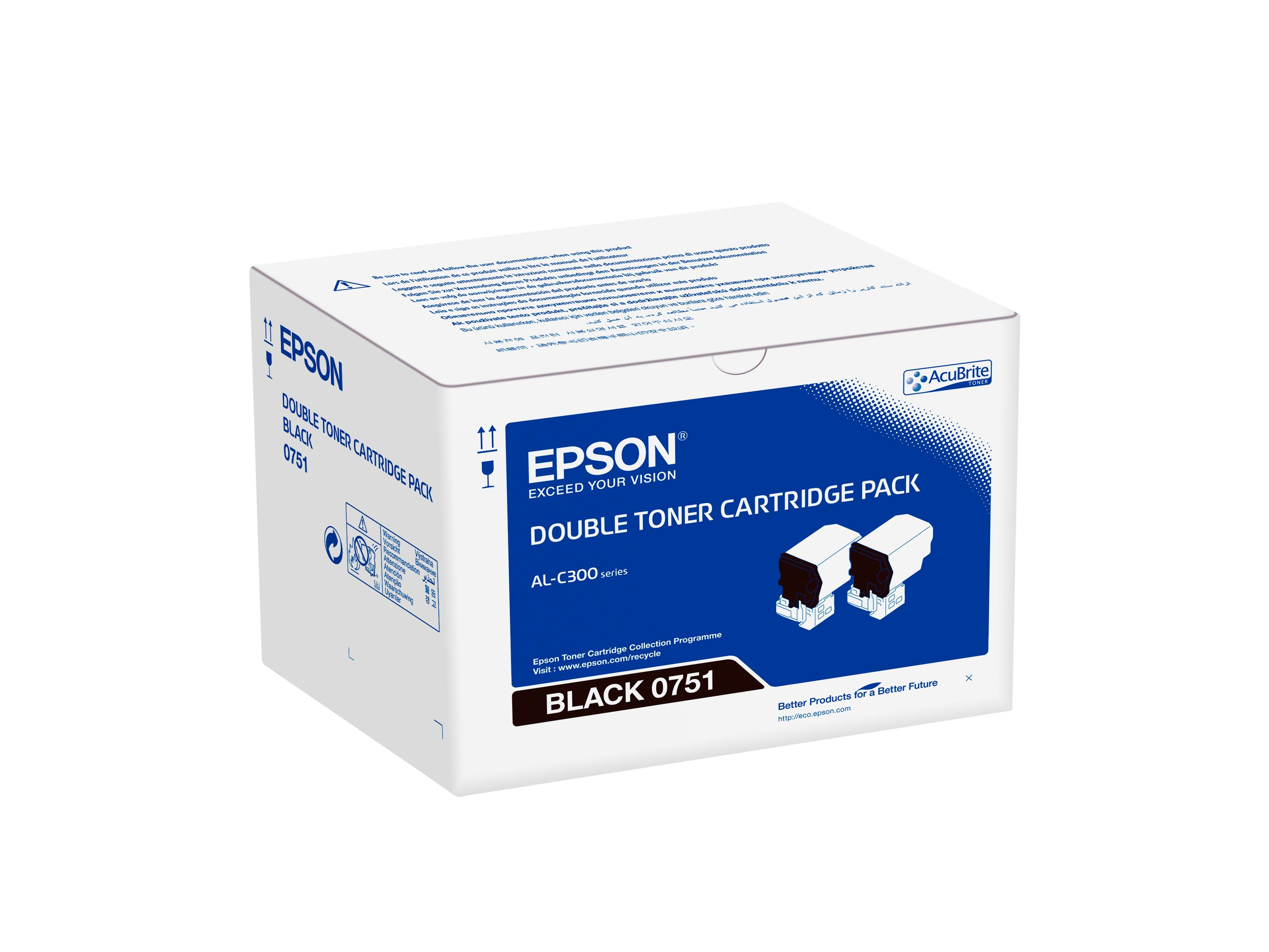 WorkForce AL-C300 Black Double Toner Cartridge Pack | Laser Consumables ...
