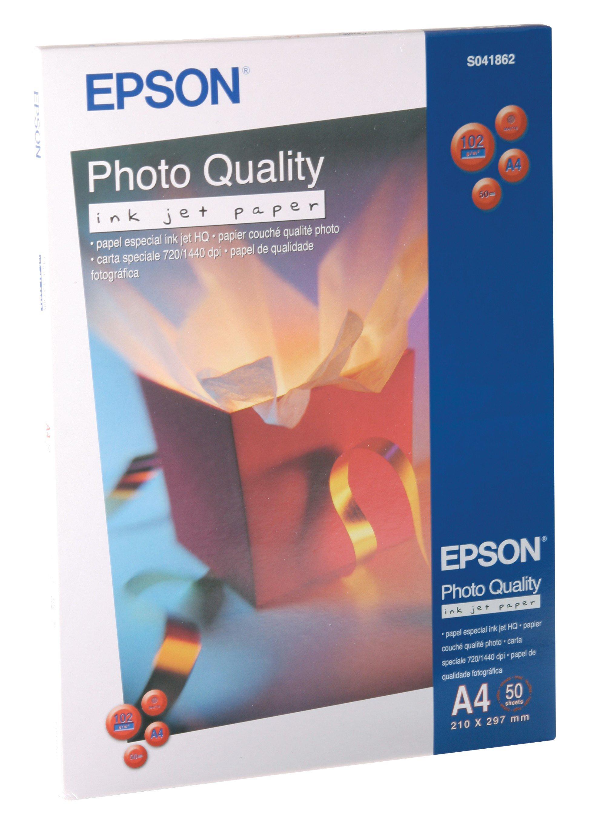 Photo Quality Ink Jet Paper, DIN A4, 141g/m2, 50 Sheets | Paper and ...