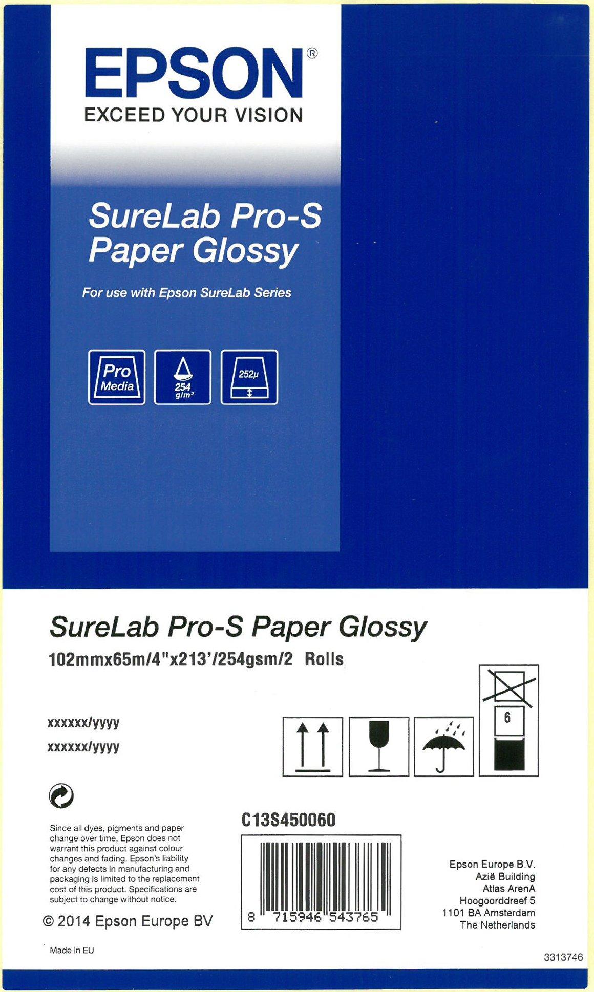 SureLab Pro-S Paper Glossy BP 3.5x65 4 rolls | Commercial Equipment ...