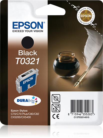 Singlepack Black T0321 DURABrite Ink | Ink Consumables | Ink & Paper ...