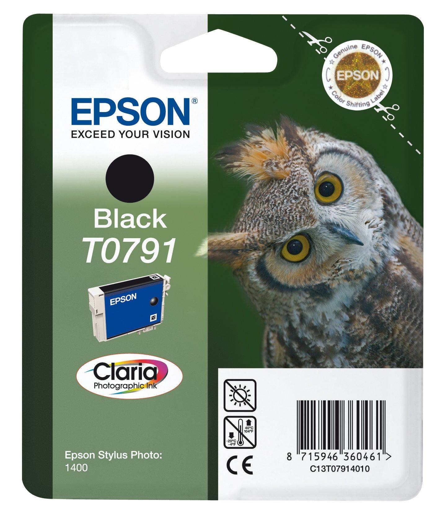 Singlepack Black T0791 Claria Photographic Ink | Ink Consumables | Ink ...