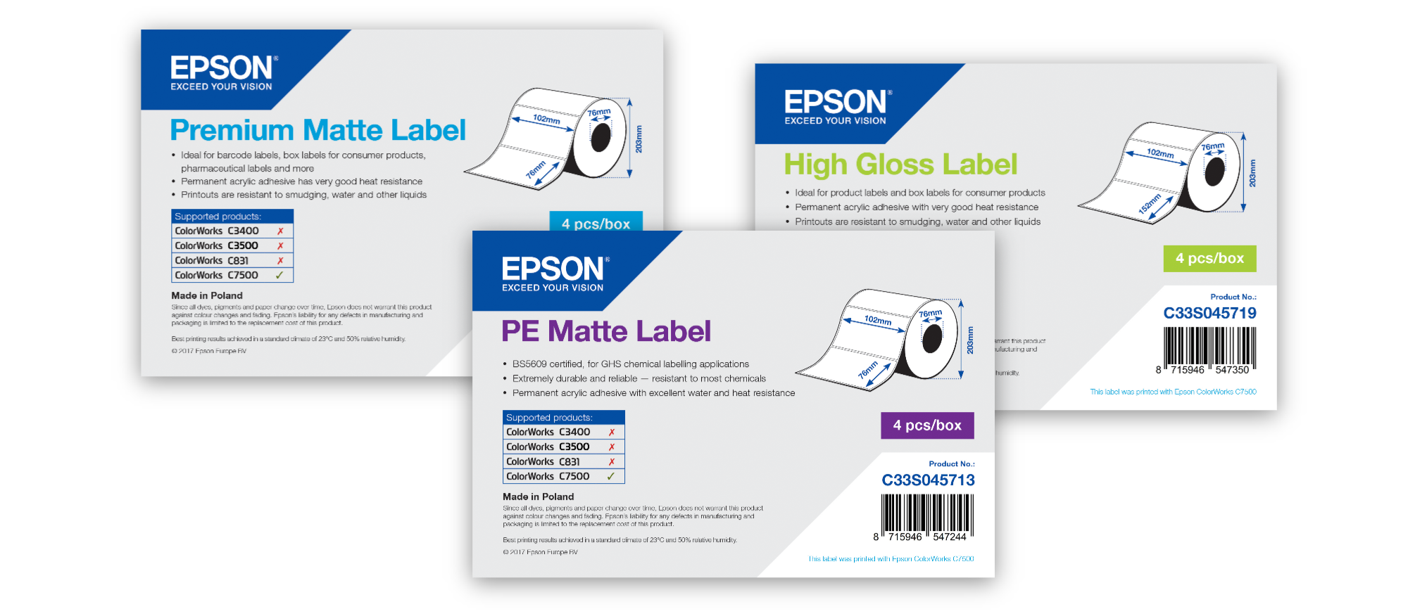 ColorWorks Labelling Applications | Epson Europe | Epson Europe