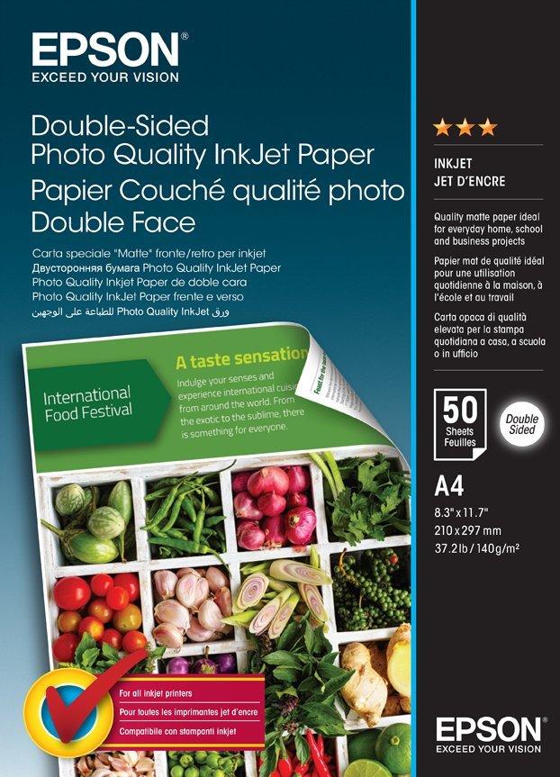 Double-Sided Photo Quality Inkjet Paper - A4 - 50 Sheets | Paper and ...