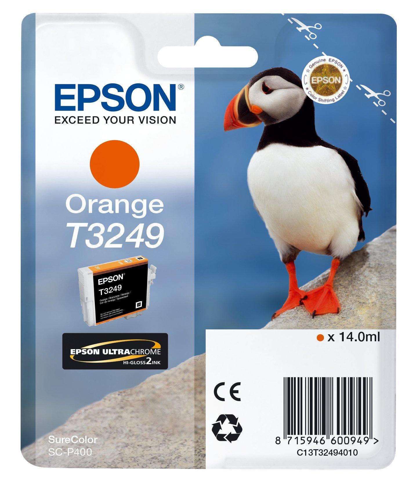 T3249 Orange | Blæk | Blæk og papir | Produkter | Epson Danmark