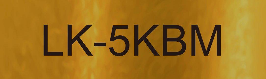 Metallic Tape – Gold/Black 18mm(9m) – LK-5KBM | Label Makers Supplies ...