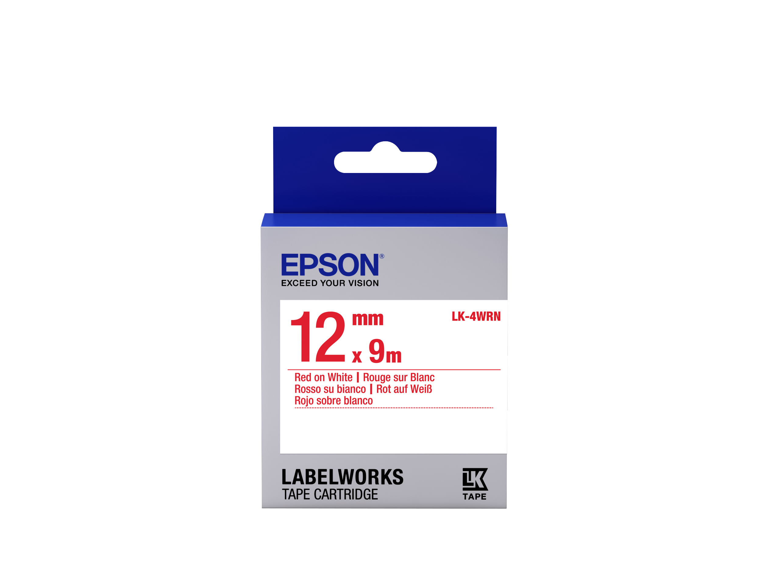Epson Standard Tape - LK-4WRN Std Red/Wht 12/9 | Verbruiksmaterialen ...