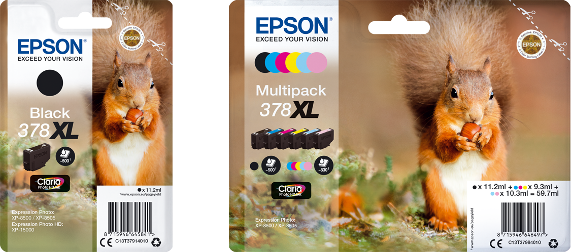 378XL Claria Photo HD Ink Series (Écureuil Inks) | Consommables encre ...