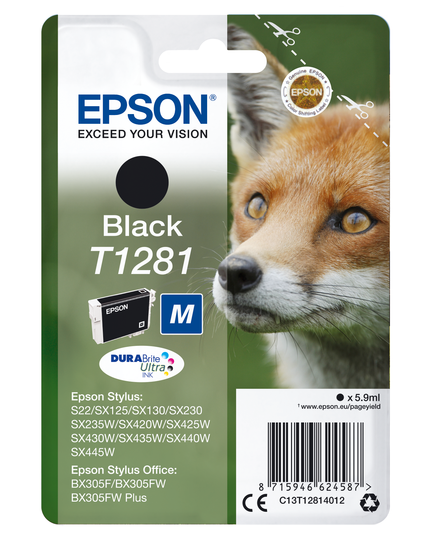 Singlepack Black T1281 DURABrite Ultra Ink | Consommables encre | Encre ...