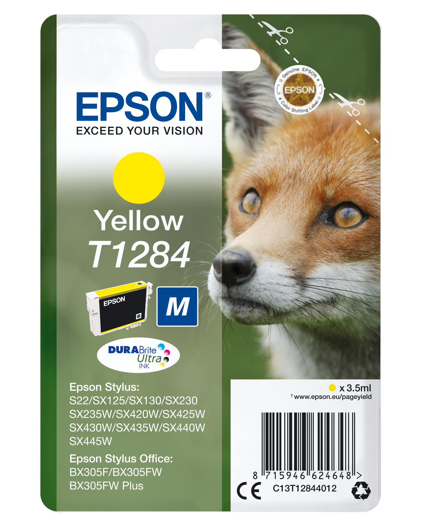 Singlepack Yellow T1284 DURABrite Ultra Ink | Ink Consumables | Ink ...