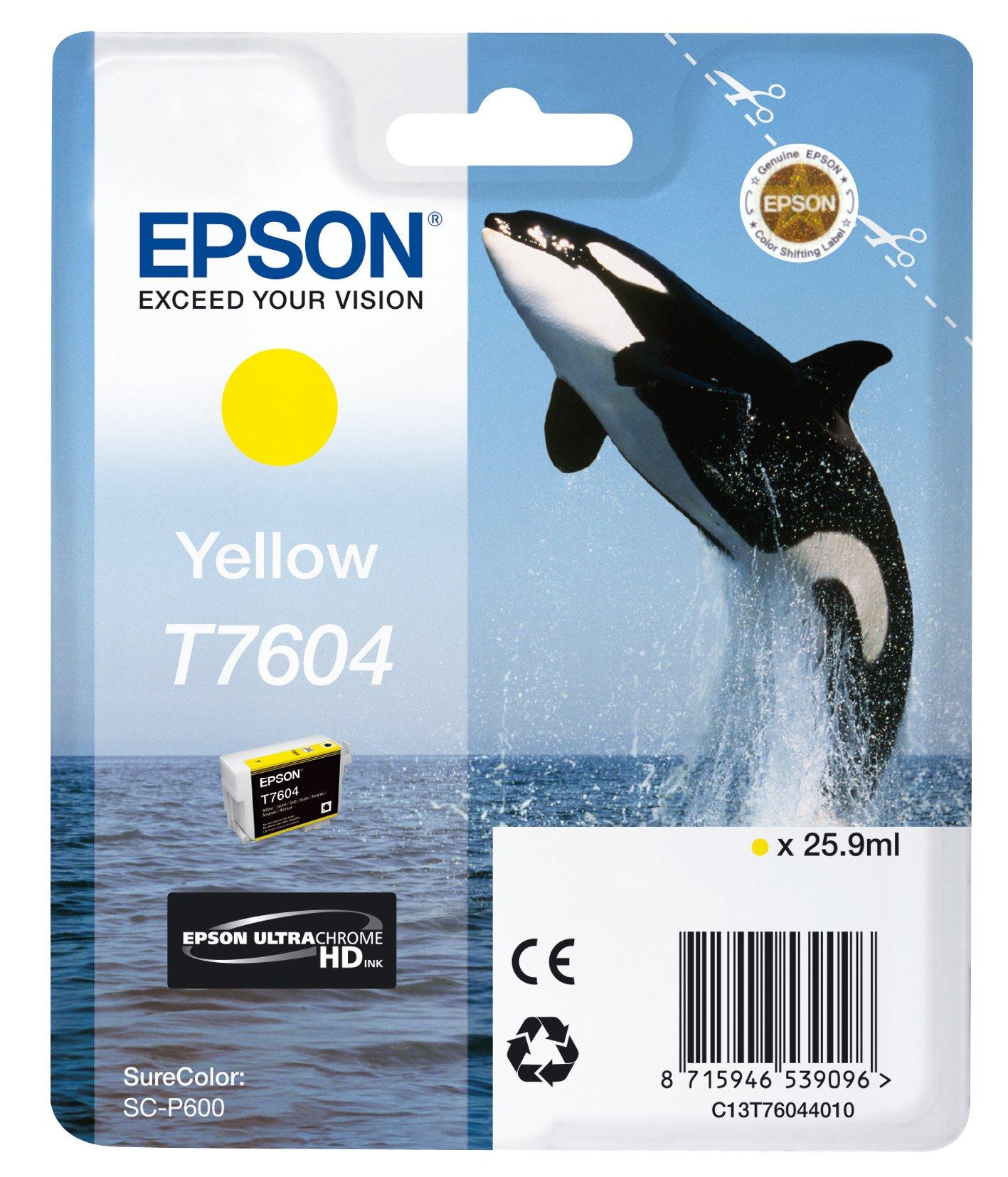 T7604 Yellow | Ink Consumables | Ink & Paper | Products | Epson Europe