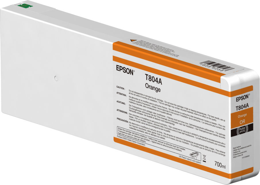 Singlepack Orange T804A00 UltraChrome HDX 700ml | Inkten | Inkt ...