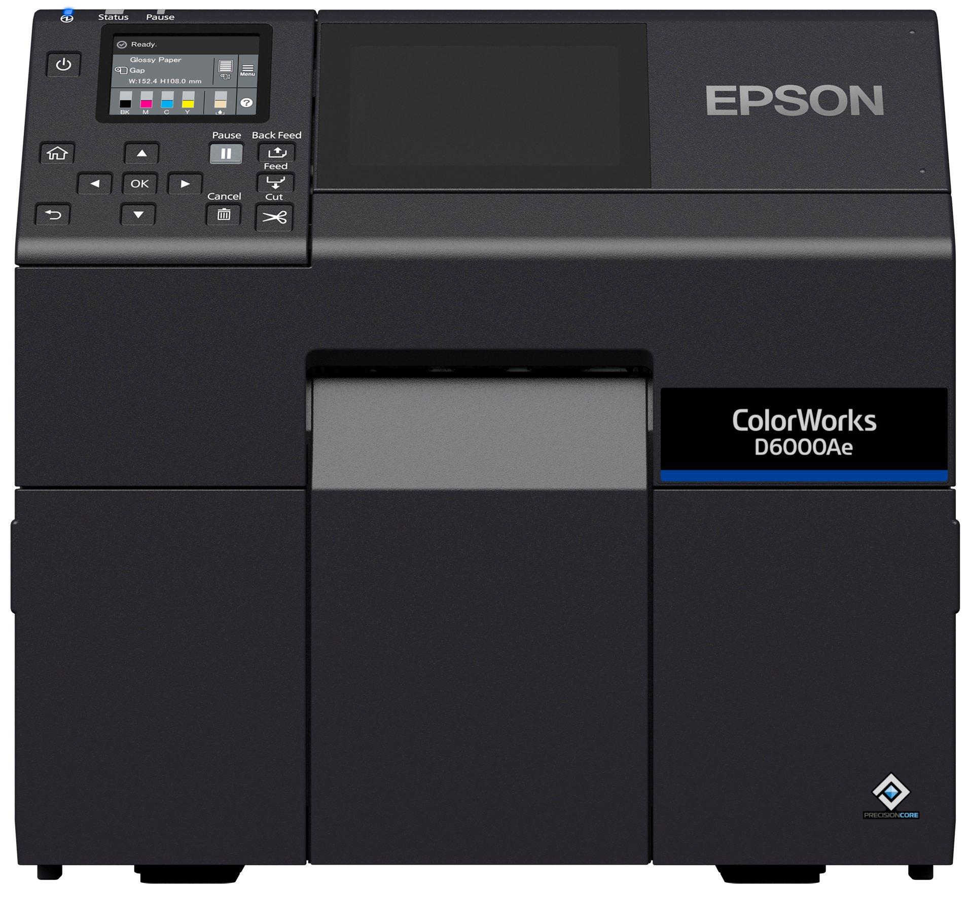 ColorWorks CW-D6000Ae dye-inkt labelprinter, labels met een breedte van 50 - 112 mm ...