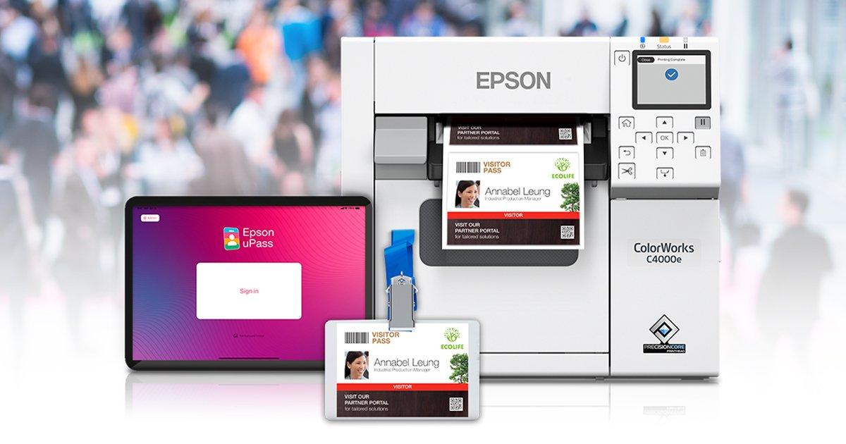 Application uPass pour l'impression des badges visiteurs | Epson France