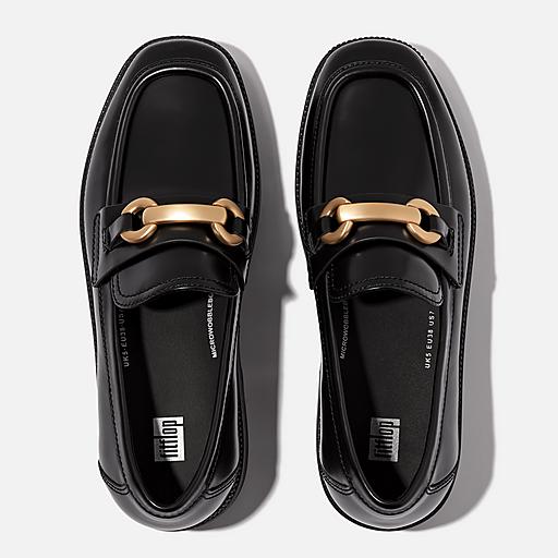 Women's F-Luma Leather Loafers | FitFlop US Women's F-Luma Leather Loafers | FitFlop US