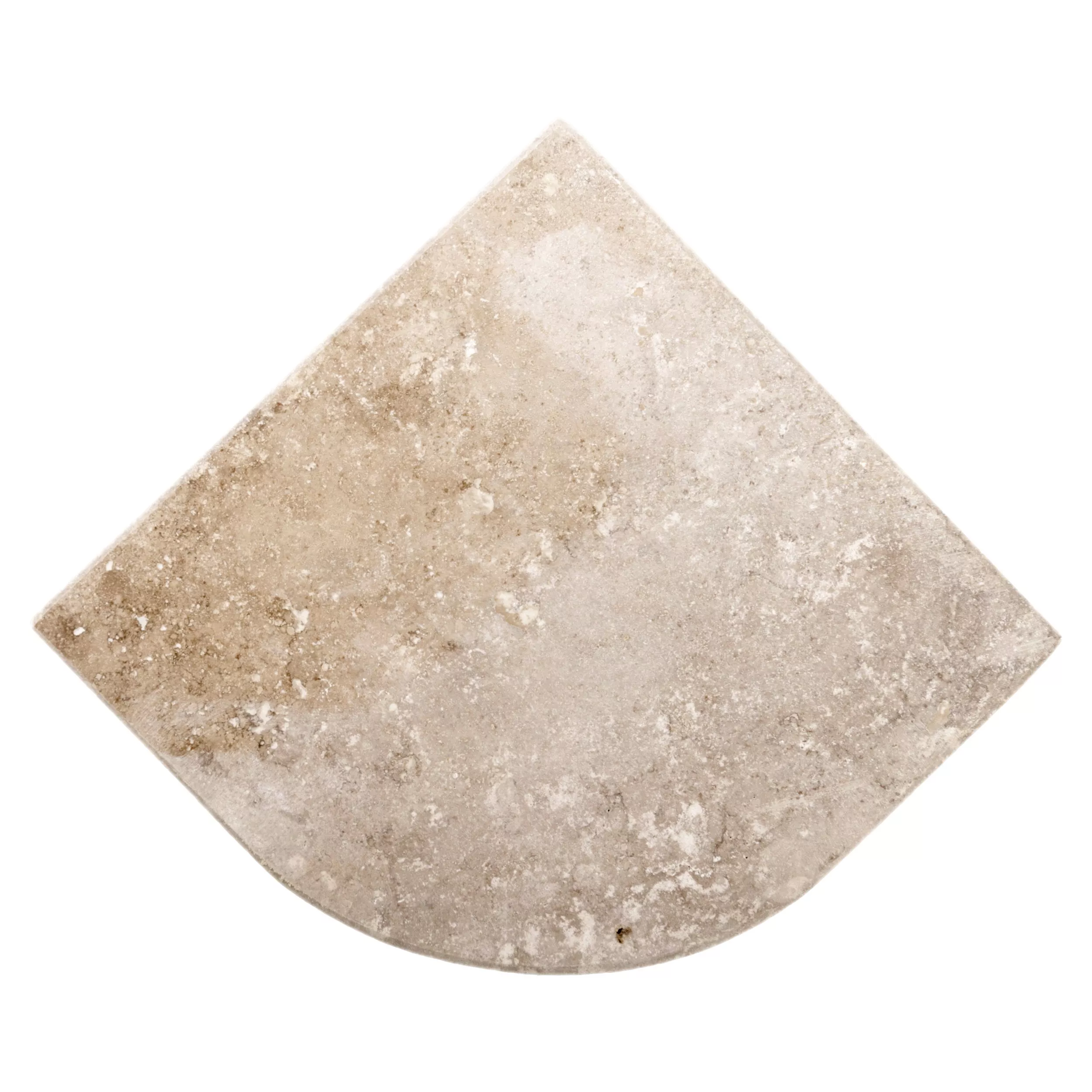 Karina Wavy Travertine Corner Shelf | Floor and Decor