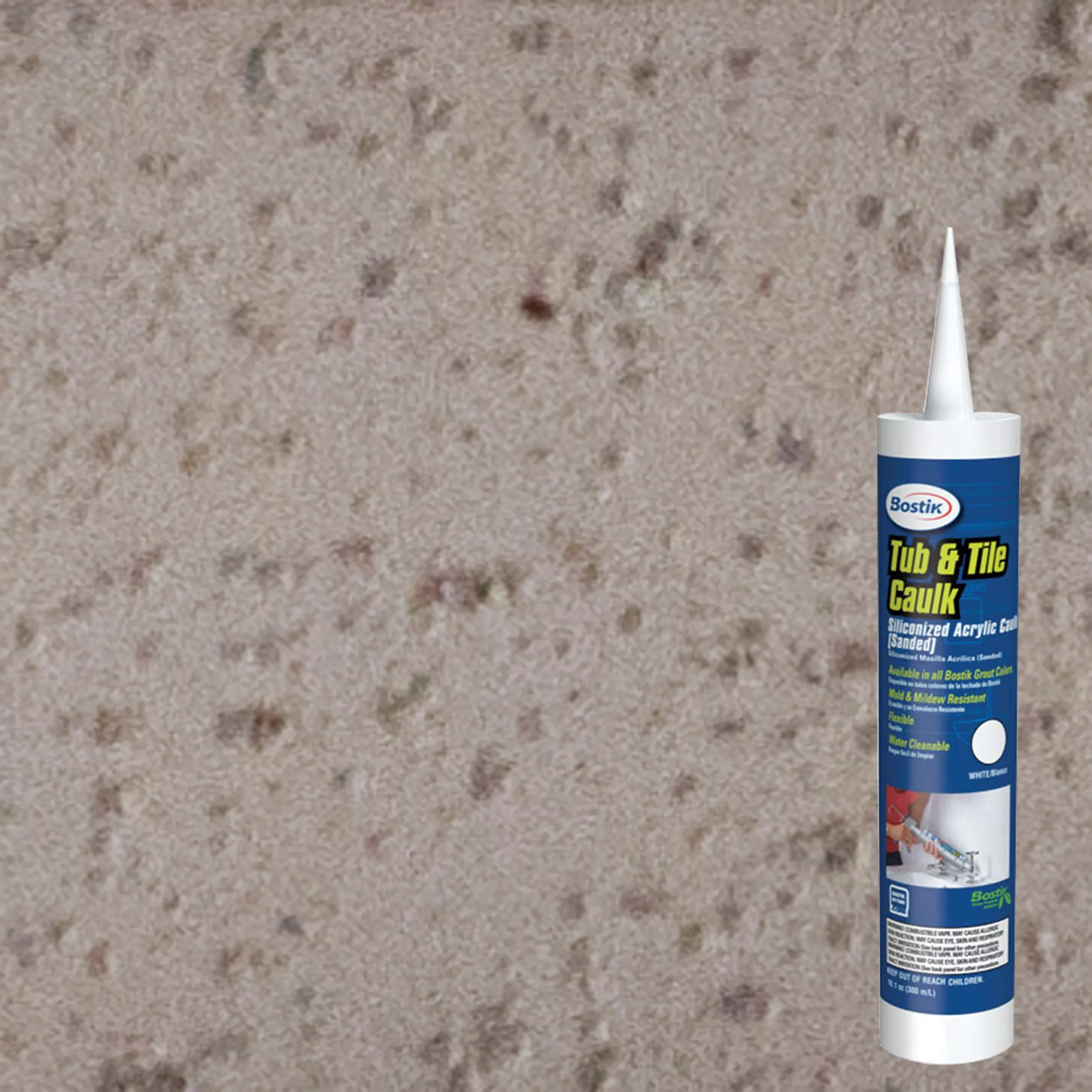 Bostik Misty Gray Tub and Tile Sanded Caulk | Floor and Decor