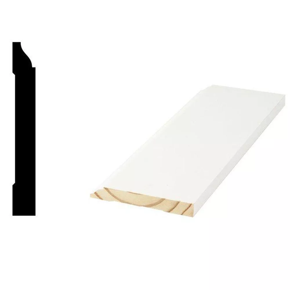 Primed FJ WM0620 9/16in. x 4 1/4in. x 12ft. Base | Floor and Decor