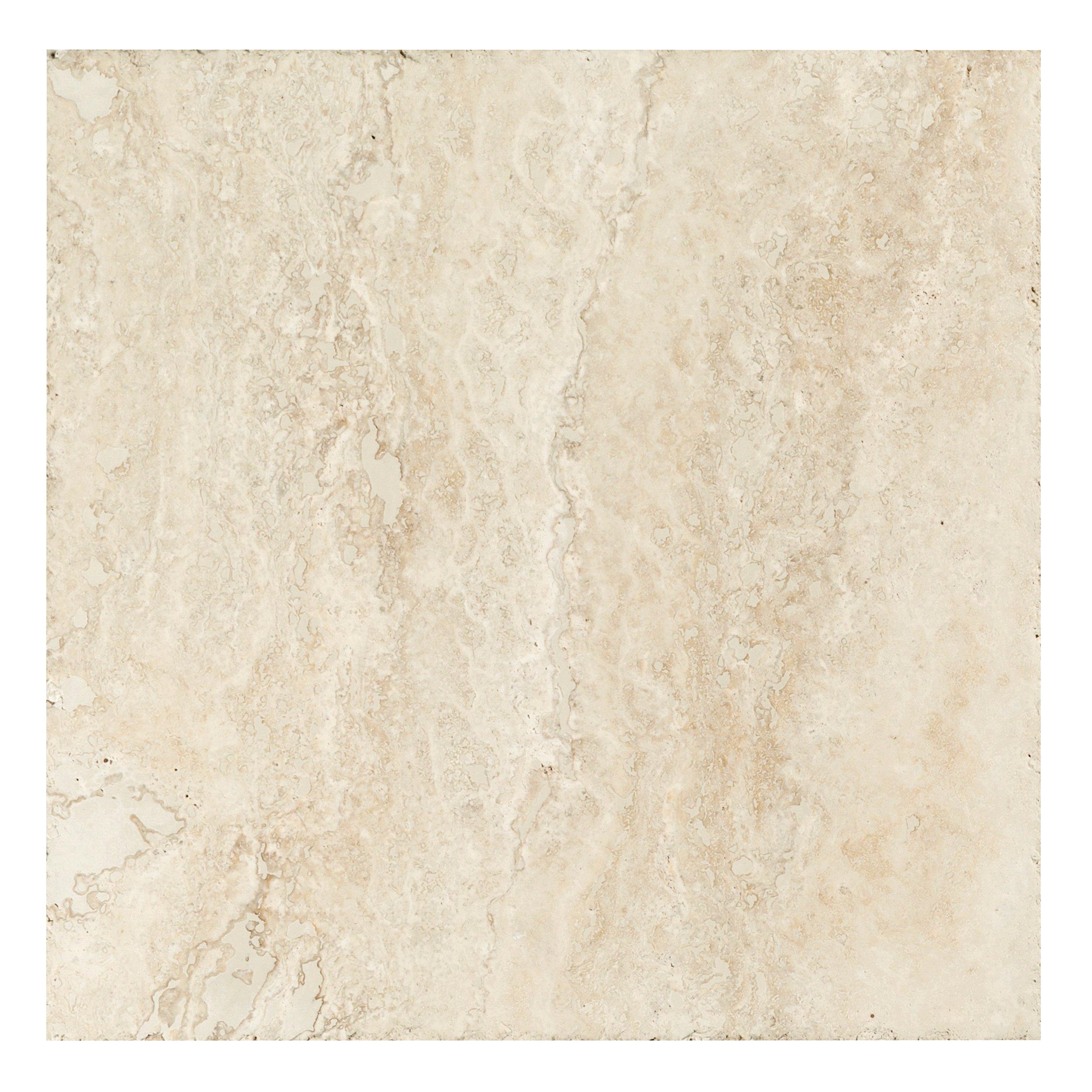 Ivory Country Travertine Tile - 8 x 8 - 100060938 | Floor and Decor