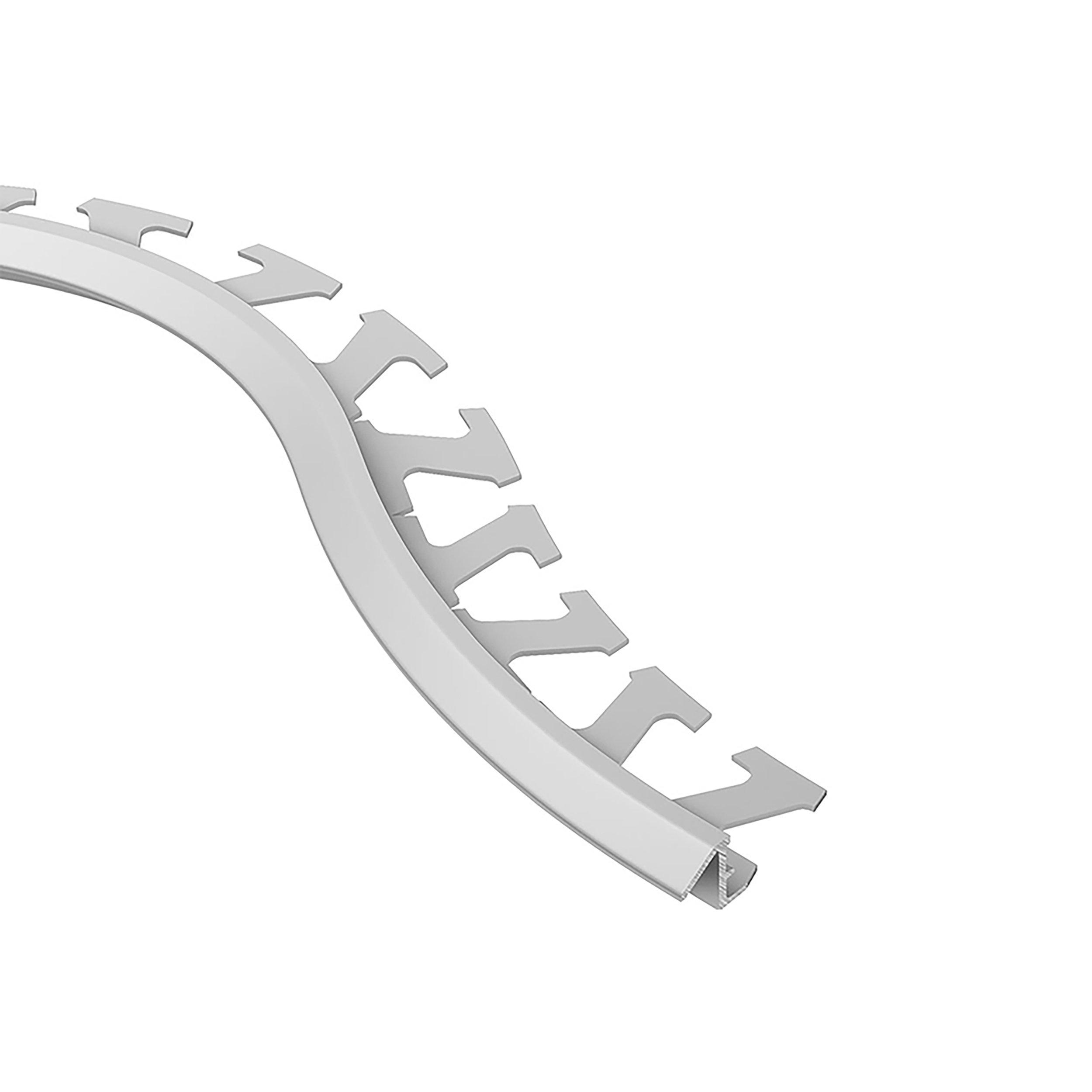 Schluter Reno-Tk-Radius Reducer 5/16in. Aluminum Satin | Floor and Decor