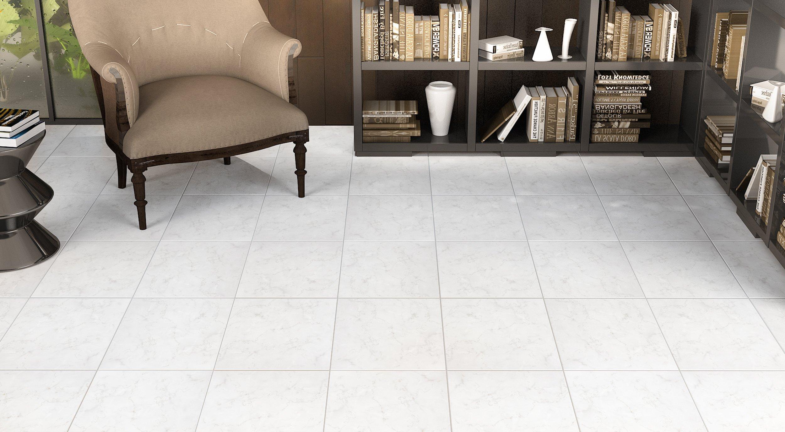 Cristal White High Gloss Ceramic Tile | Floor and Decor