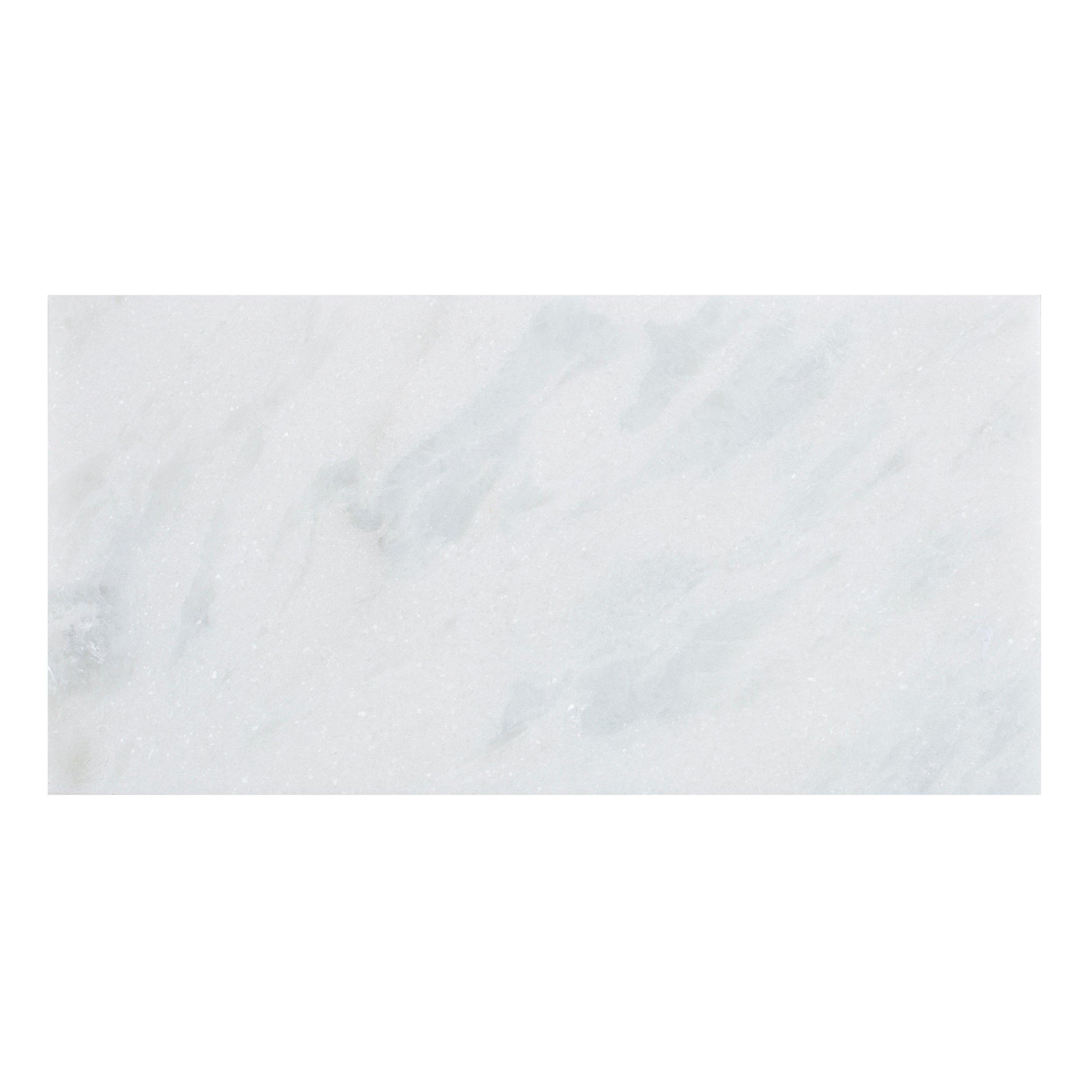 Sahara Carrara Polished Marble Tile | Floor and Decor
