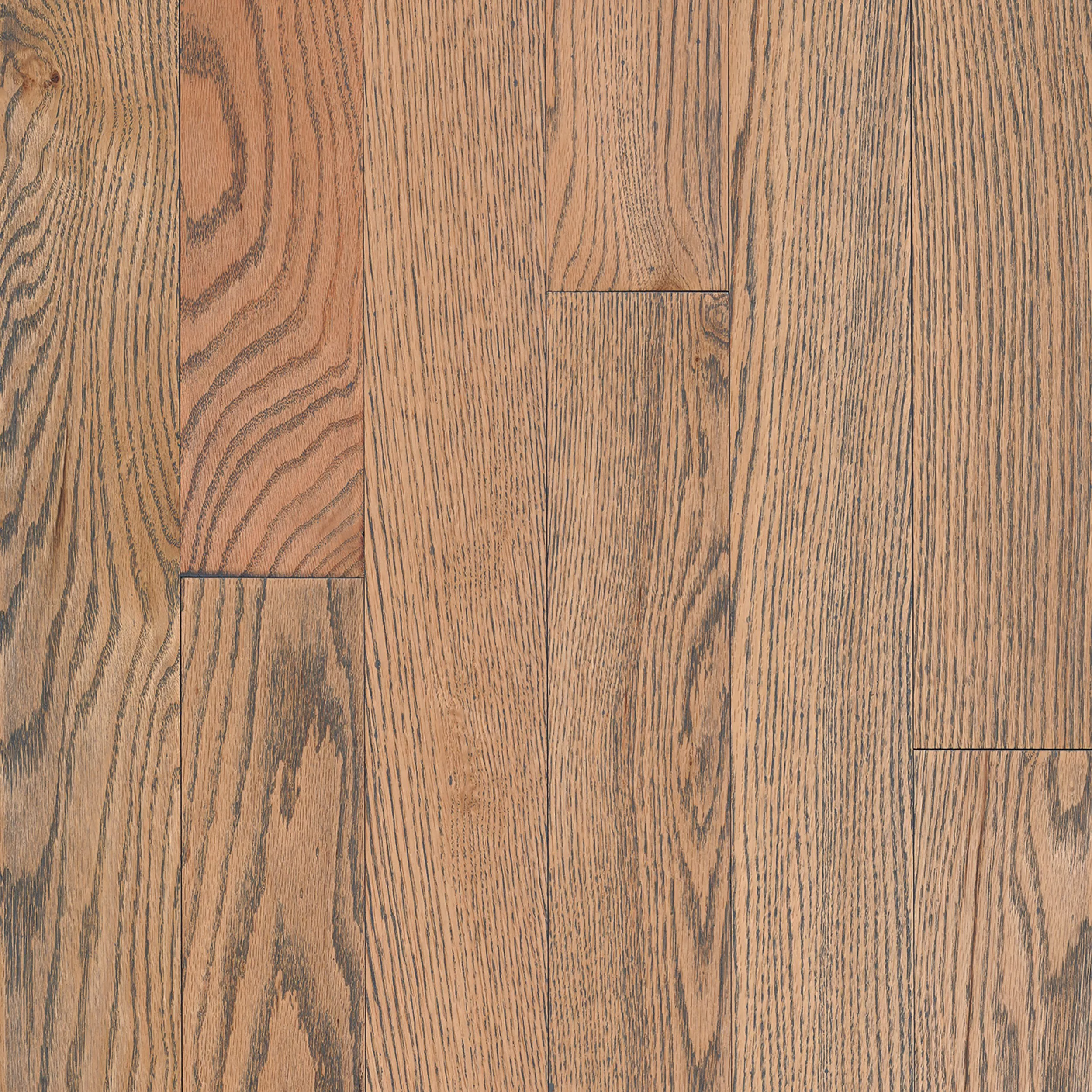 Natural Gray Wash Oak Wire Brushed Solid Hardwood | Floor and Decor