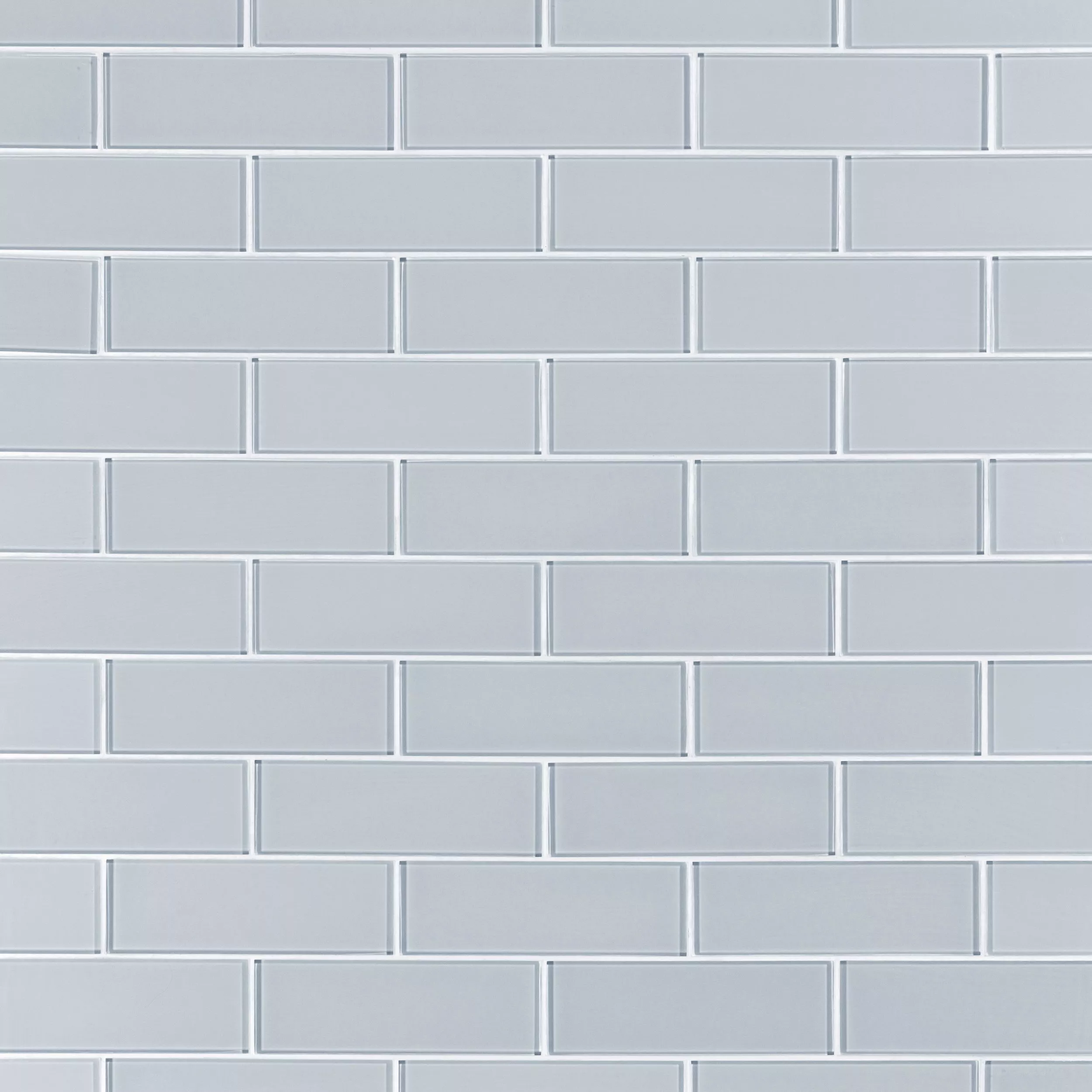 Light Gray Glass Subway Tile