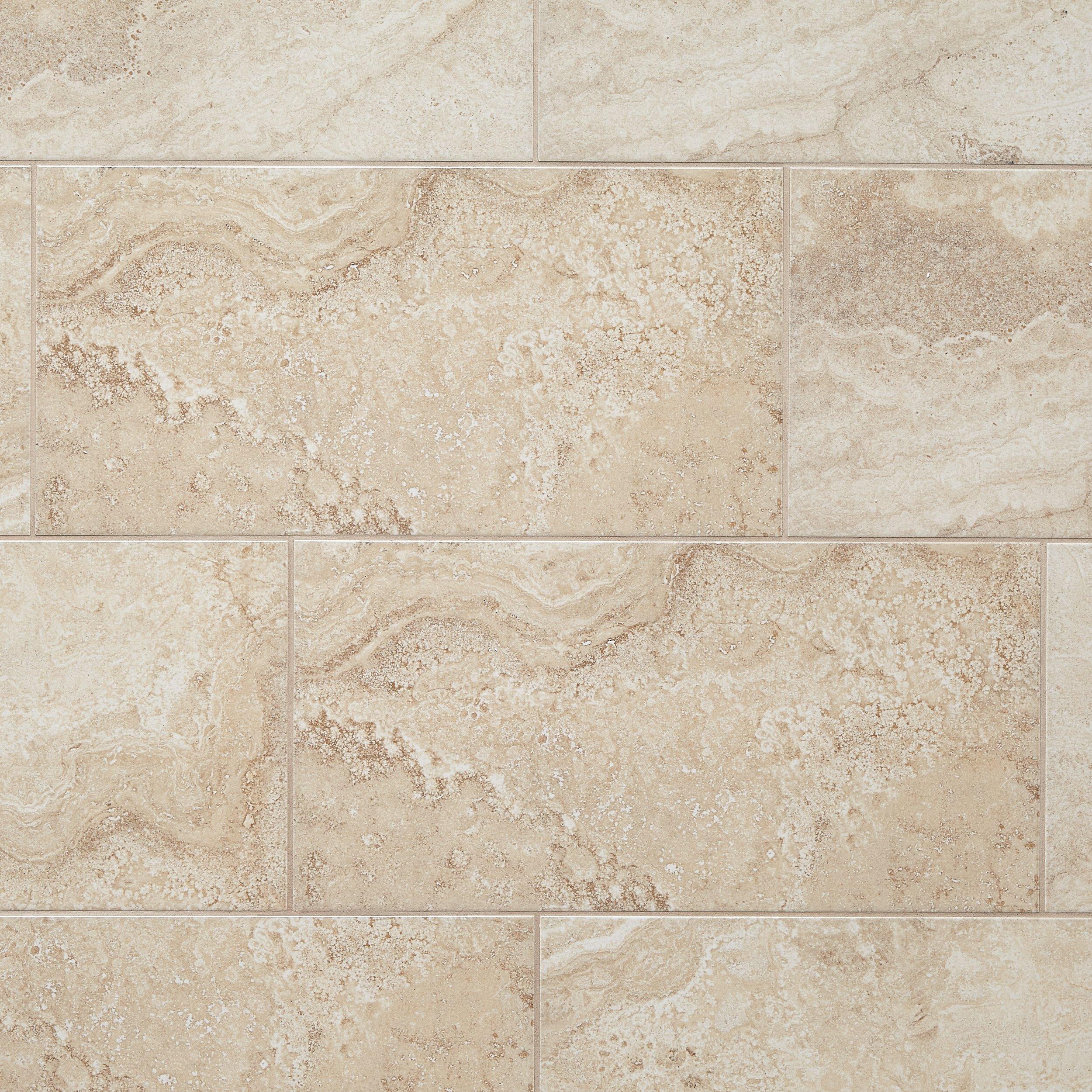 Elegance Cream Polished Porcelain Tile | Floor and Decor