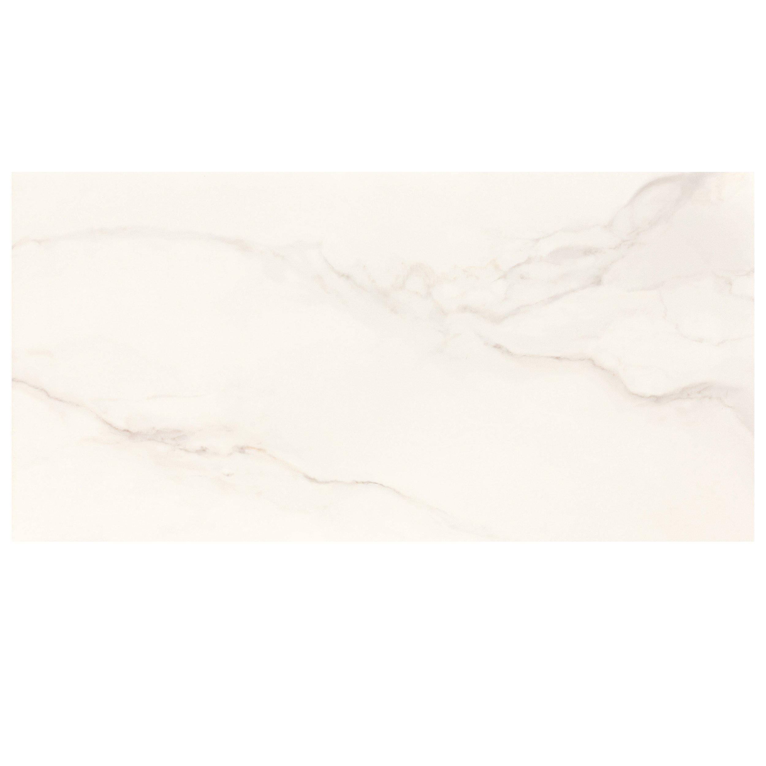 Vittorio Bianco Polished Porcelain Tile - 24 x 48 - 100604743 | Floor ...