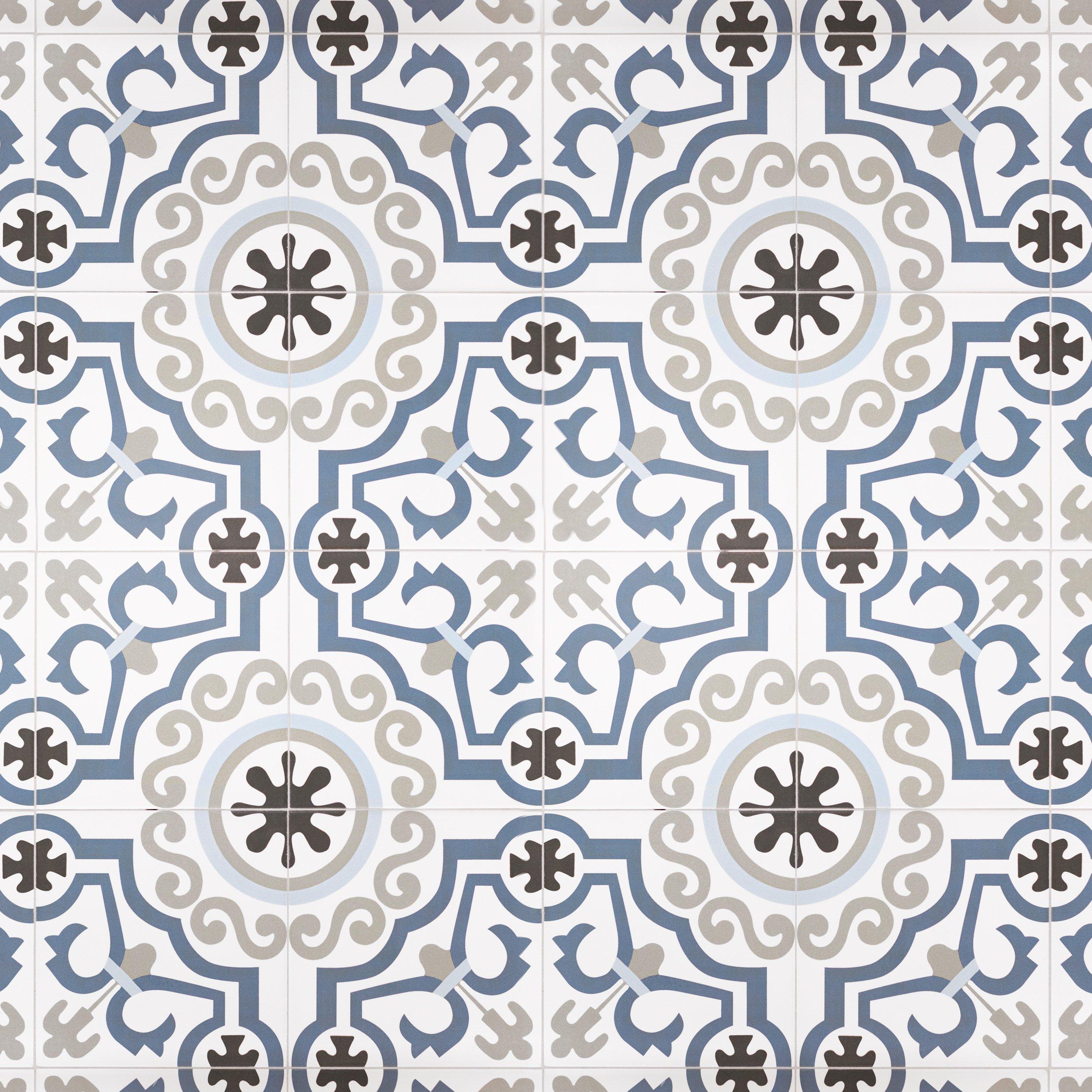 Bayona Deco II Matte Porcelain Tile - 8 x 8 - 100698893 | Floor and Decor